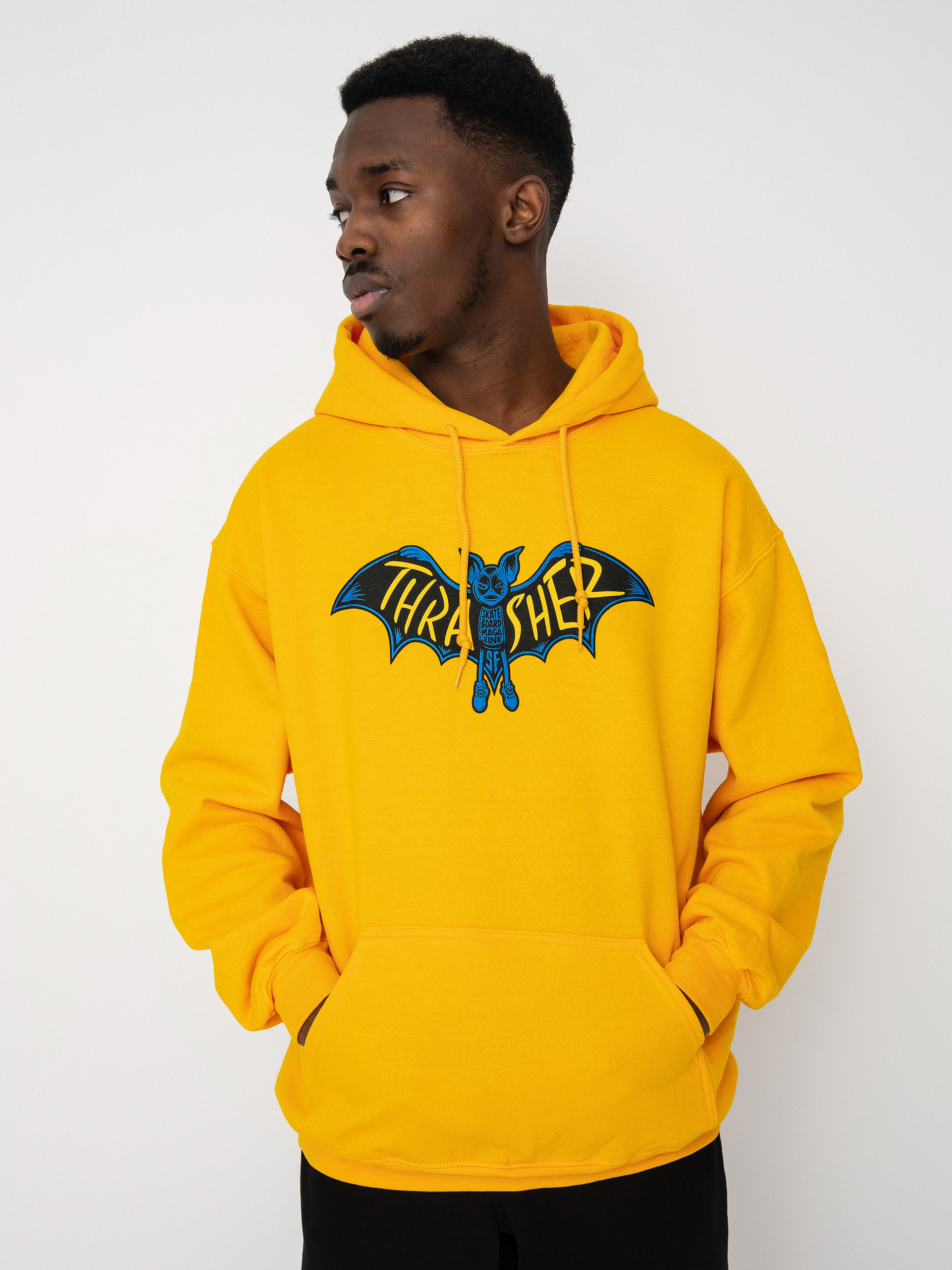 Thrasher Bat HD Hoodie (gold)