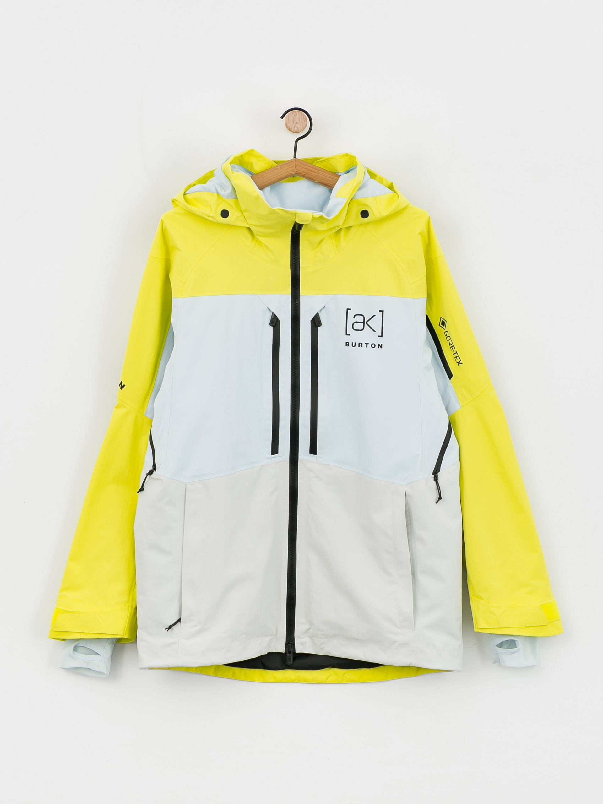 Burton Ak Swash Gore Tex 2L Snowboard jacket (limeade/ballad blue/gray ...