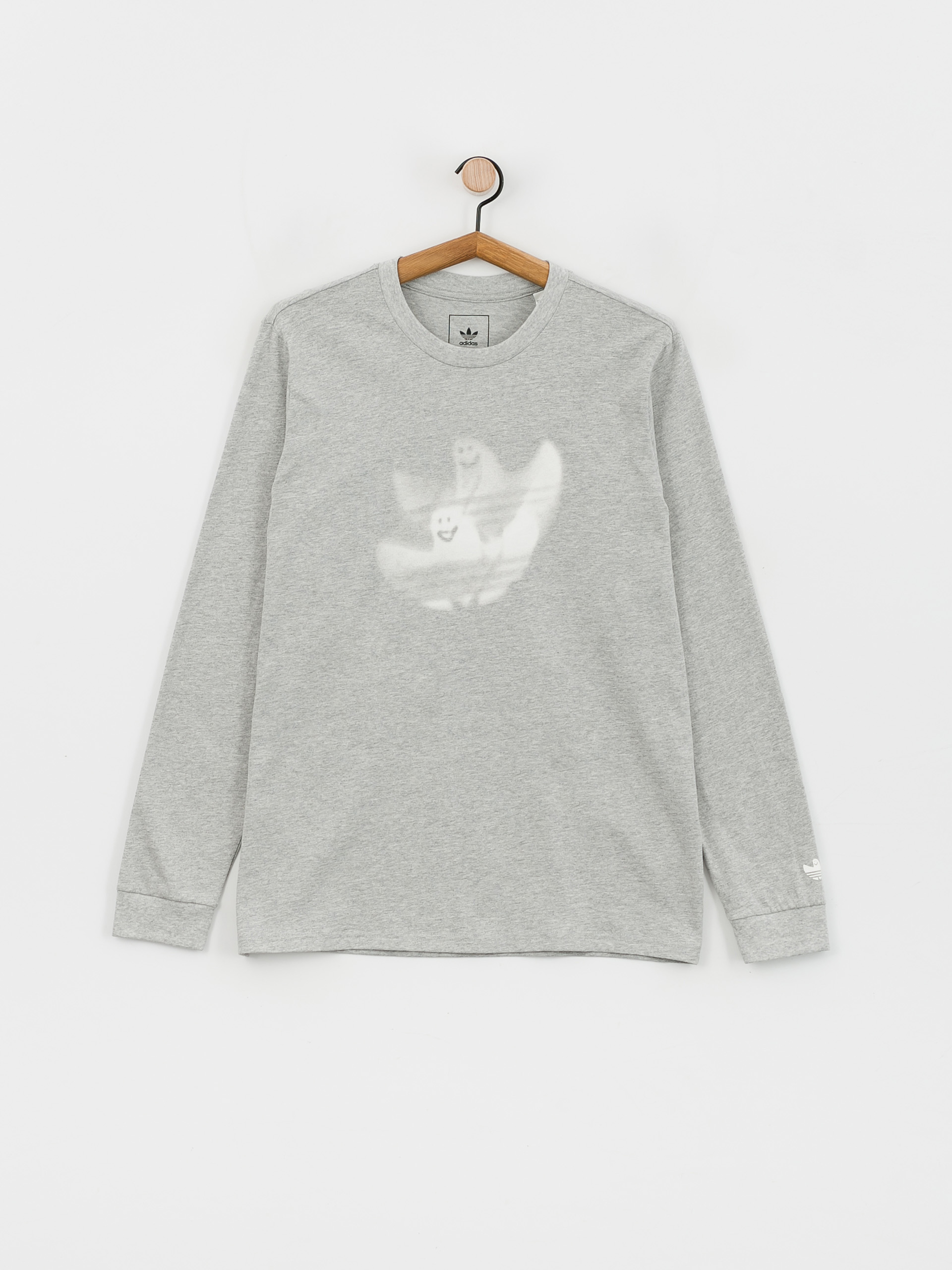 adidas Shmoo Logo Longsleeve (mgreyh/cwhite)