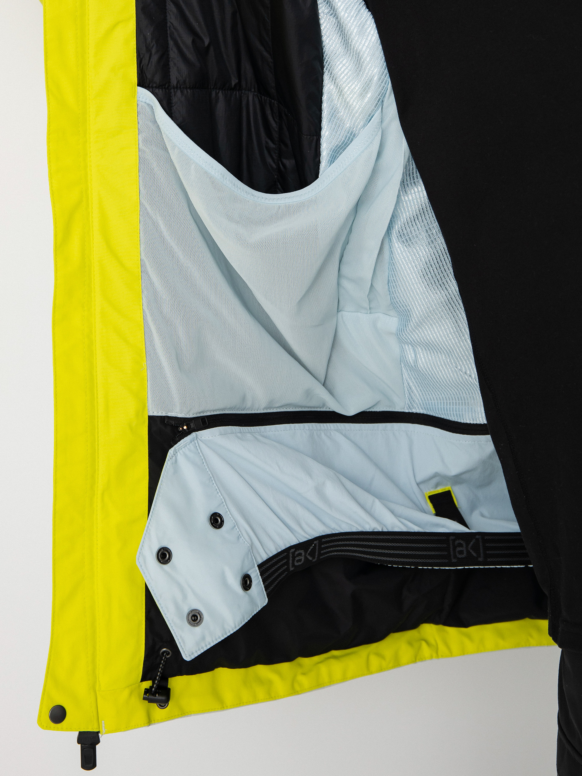 Burton Ak Swash Gore Tex 2L Snowboard jacket (limeade/ballad blue/gray ...