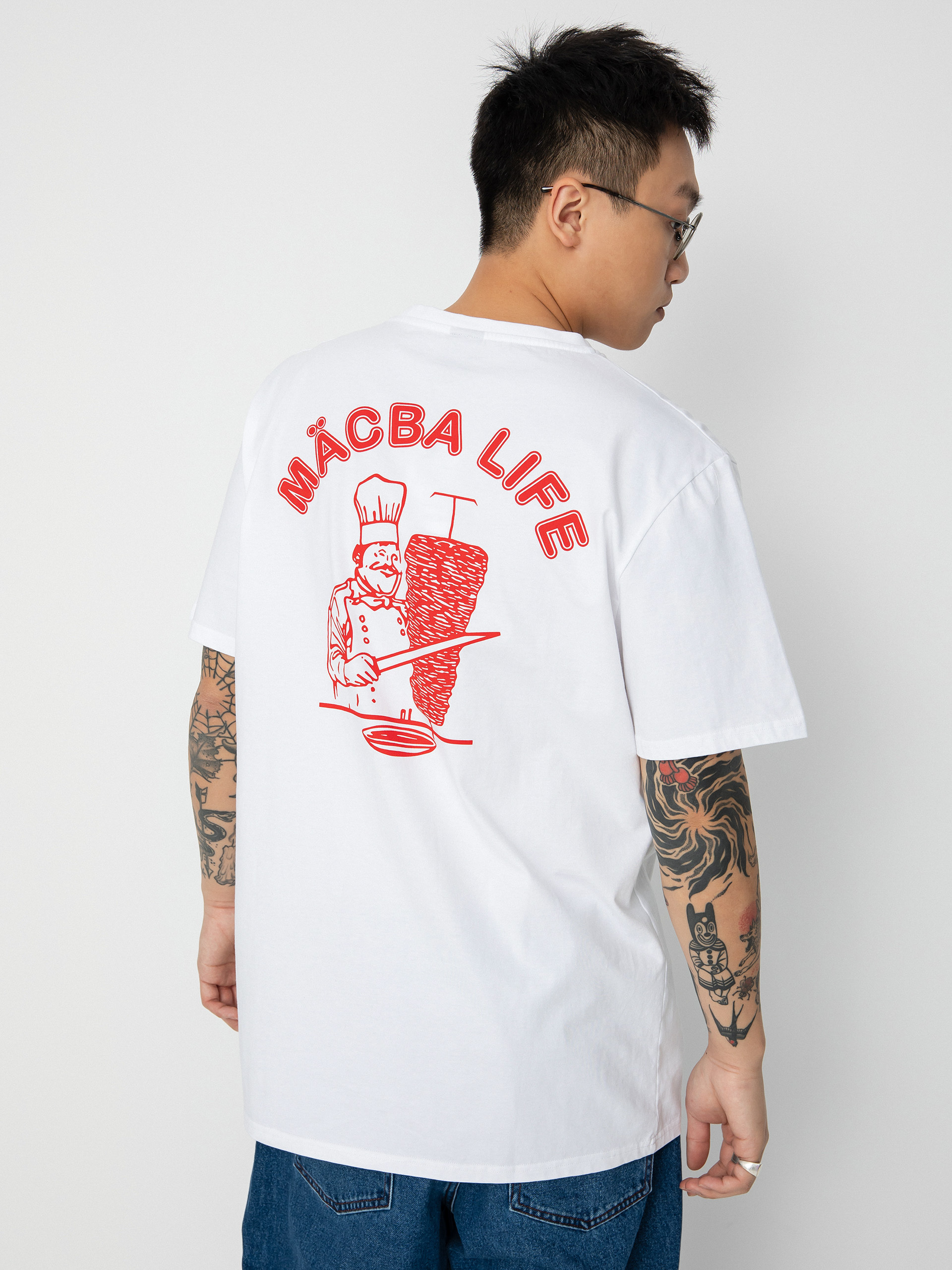 Macba Life Donner T-shirt (white/red)