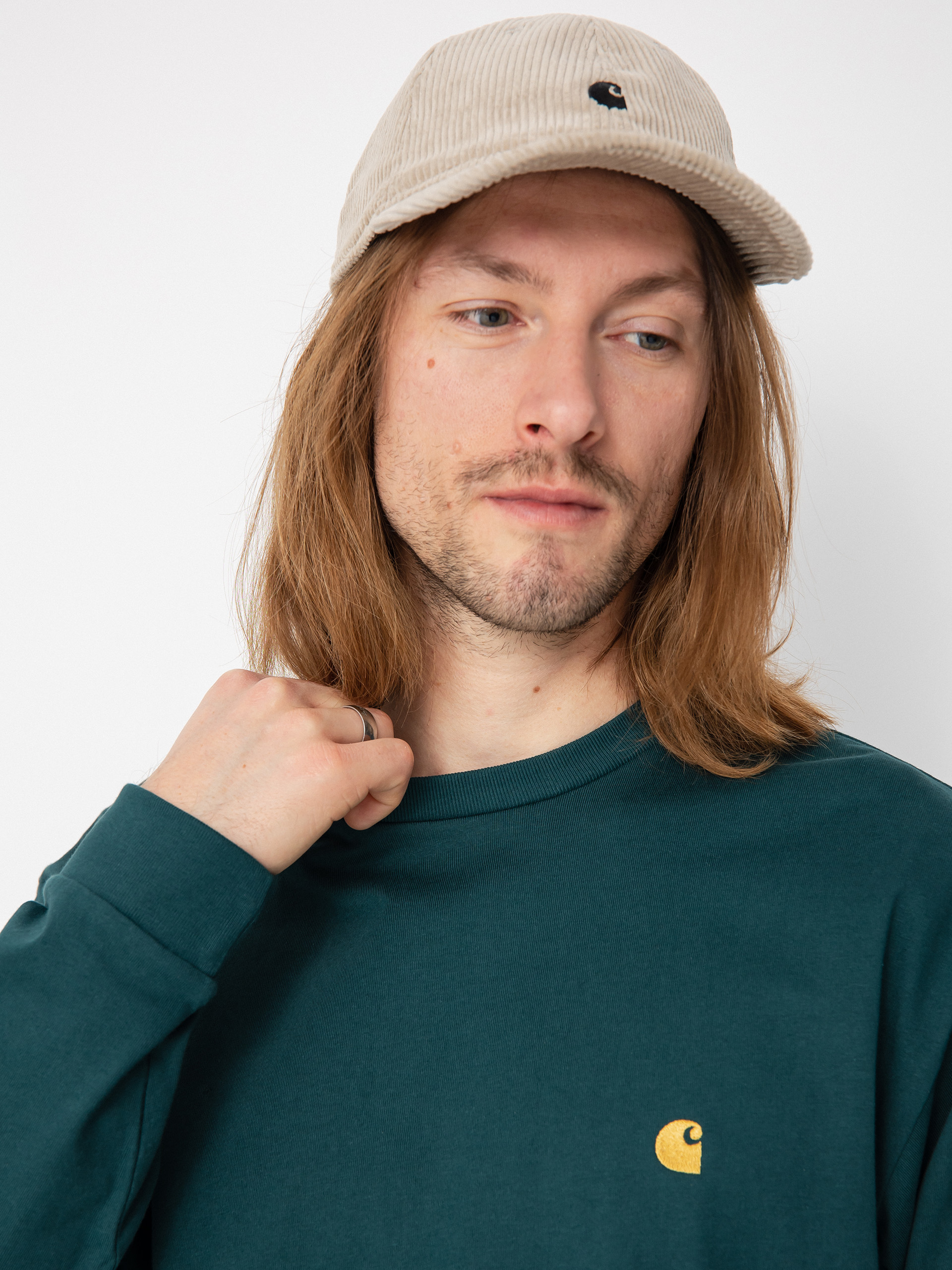 Carhartt WIP Chase Longsleeve - green (botanic/gold)