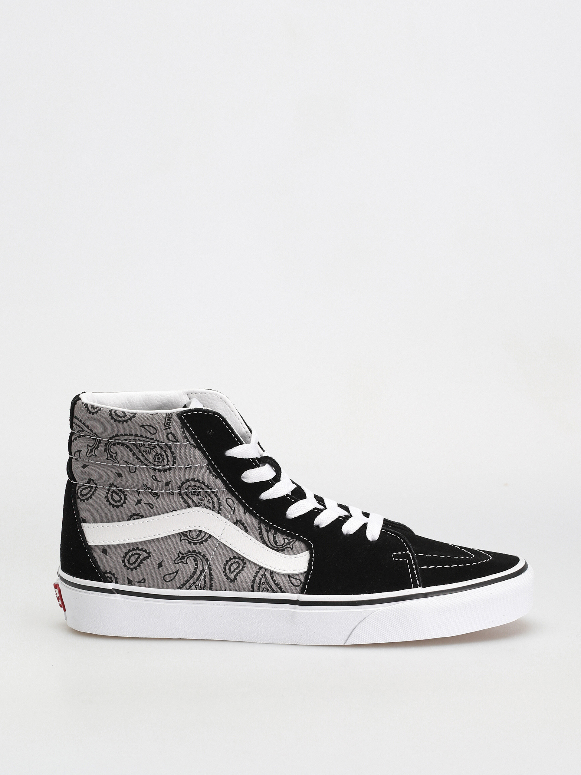 Vans Sk8 Hi Shoes - black (paisley gray/true white)