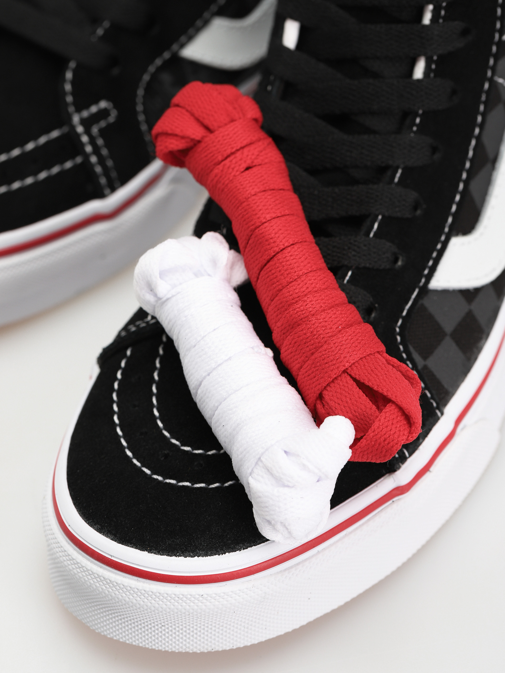 Vans Sk8 Hi Reissue Shoes (our legends gt/dyno black/red)