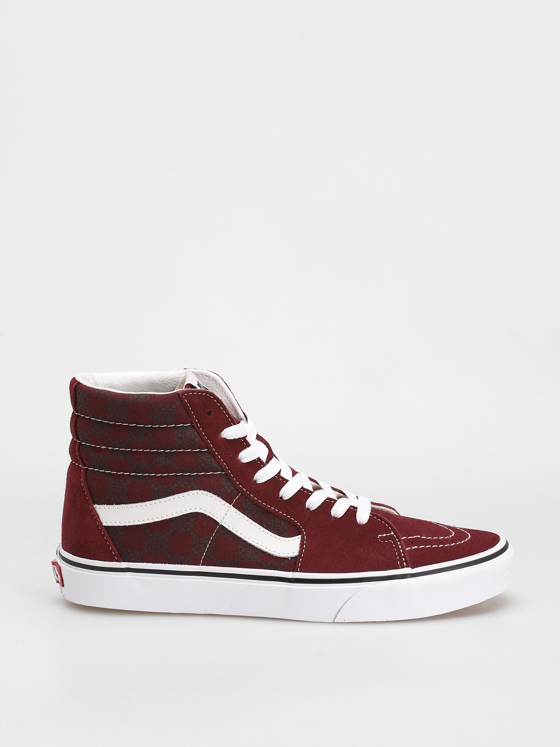 Vans Sk8 Hi Shoes - burgundy (monogram port royale)