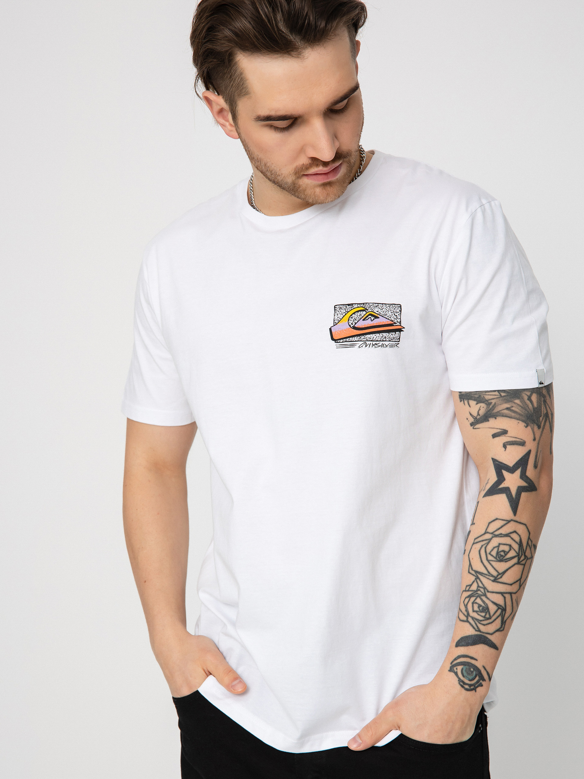 Quiksilver Retro Fade T-shirt - white (white)