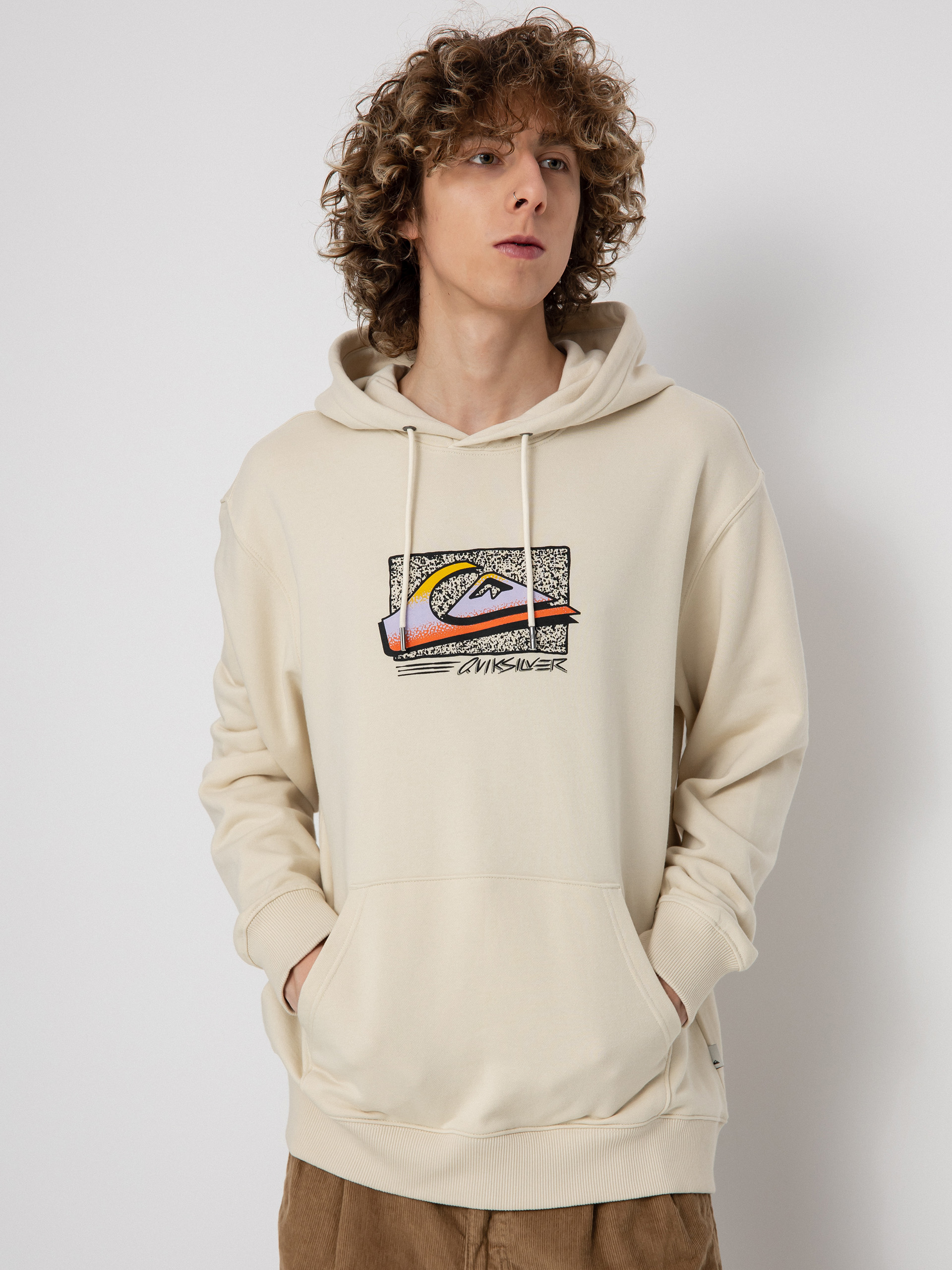 Quiksilver Retro Fade HD Hoodie - beige (birch)