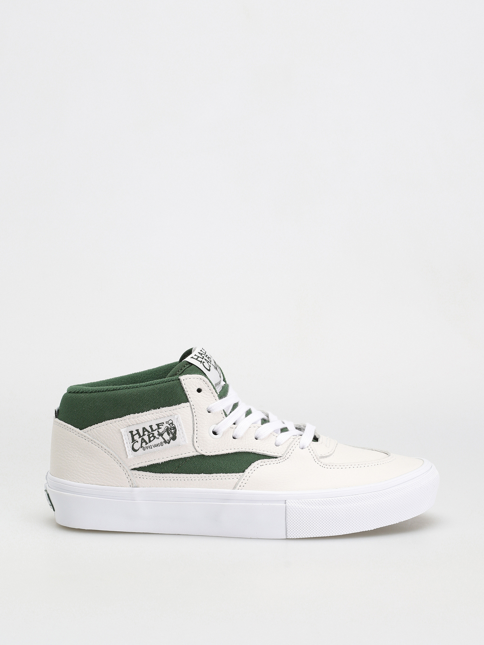Vans Skate Half Cab Shoes - white, green (white/green)