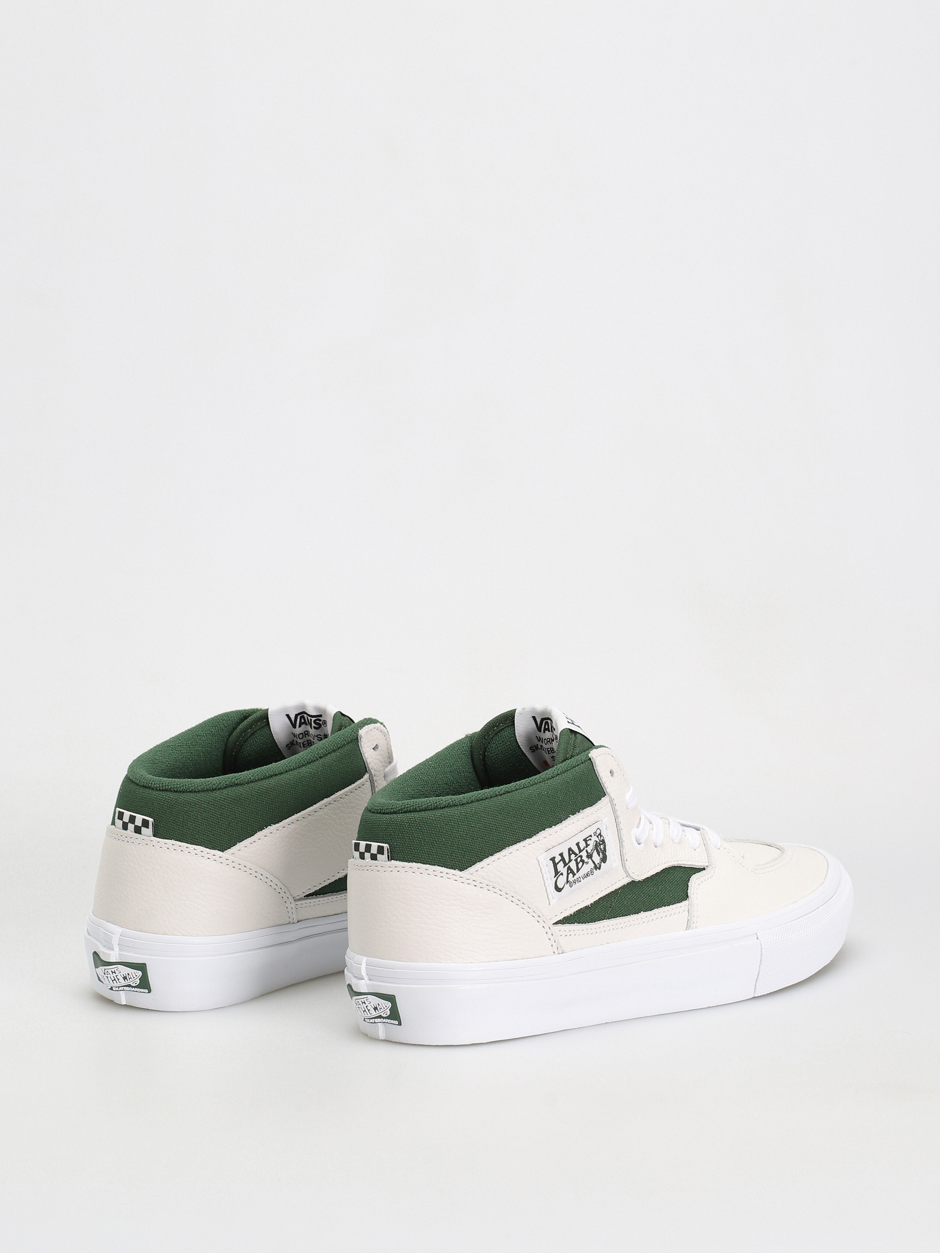 Vans Skate Half Cab Shoes (white/green)