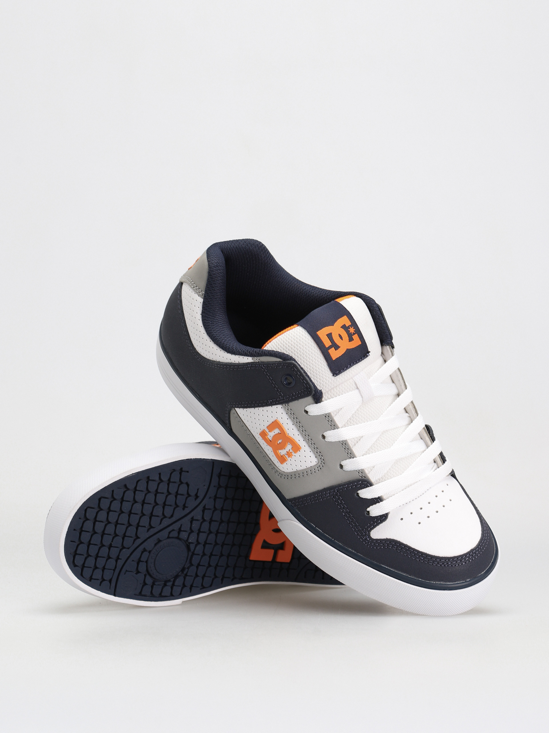 DC Pure Shoes (white/grey/blue)