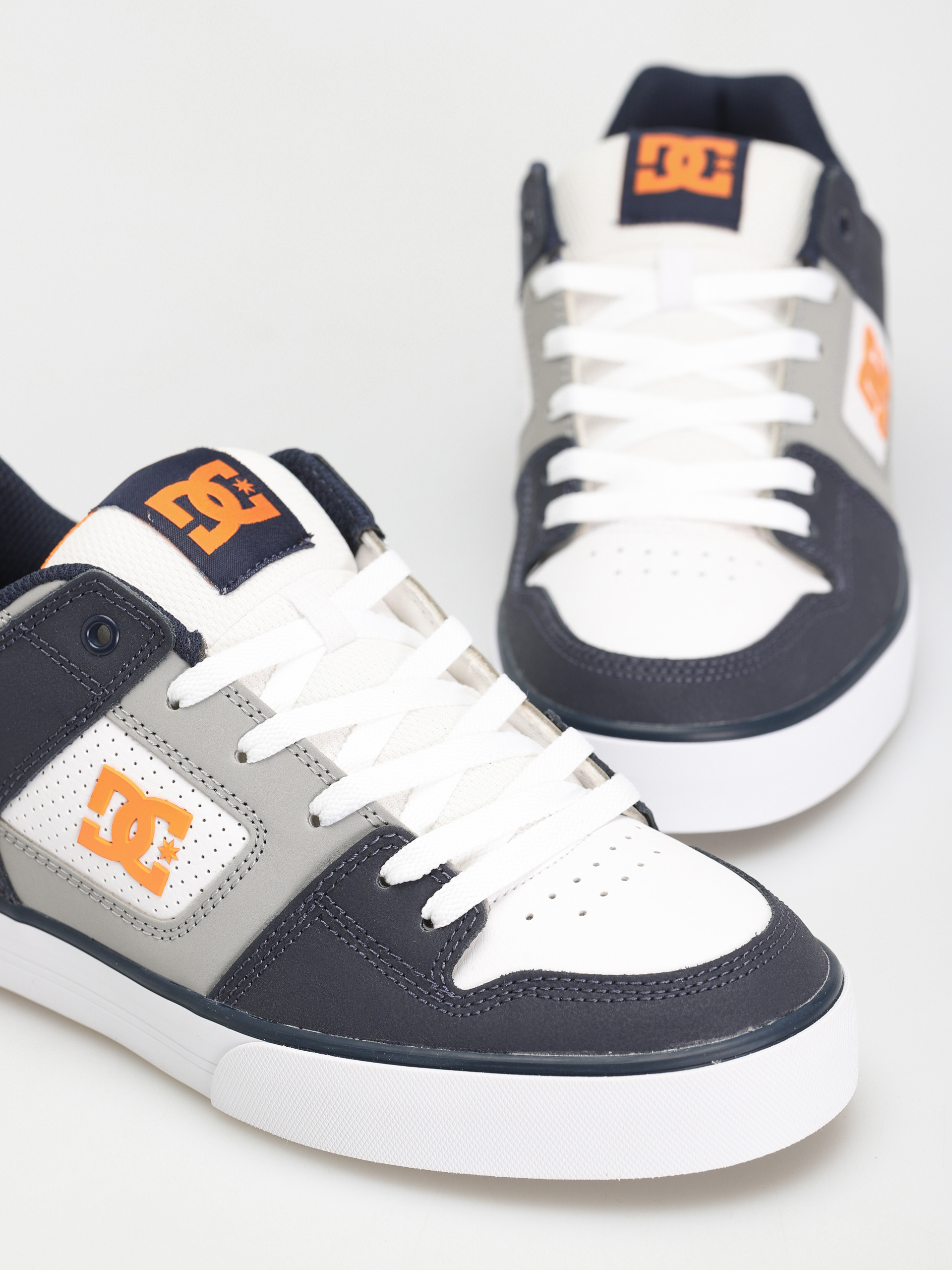 DC Pure Shoes (white/grey/blue)
