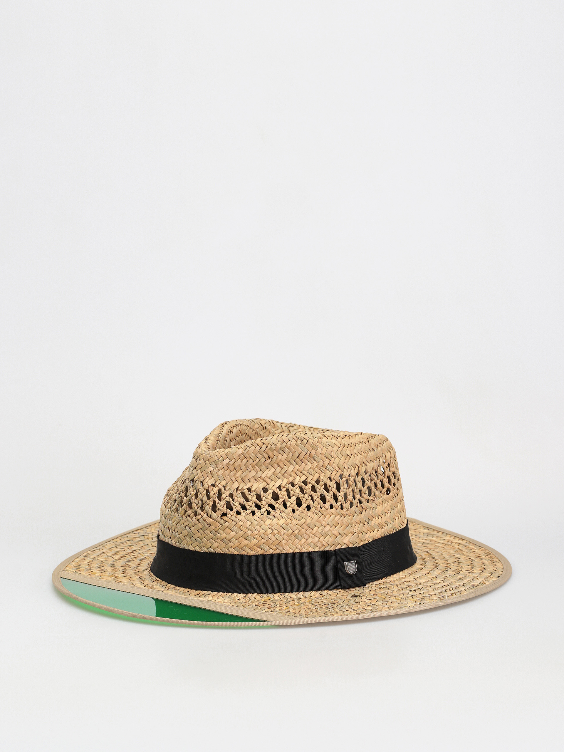 Brixton Hunter Straw Fedora Hat - beige (tan)