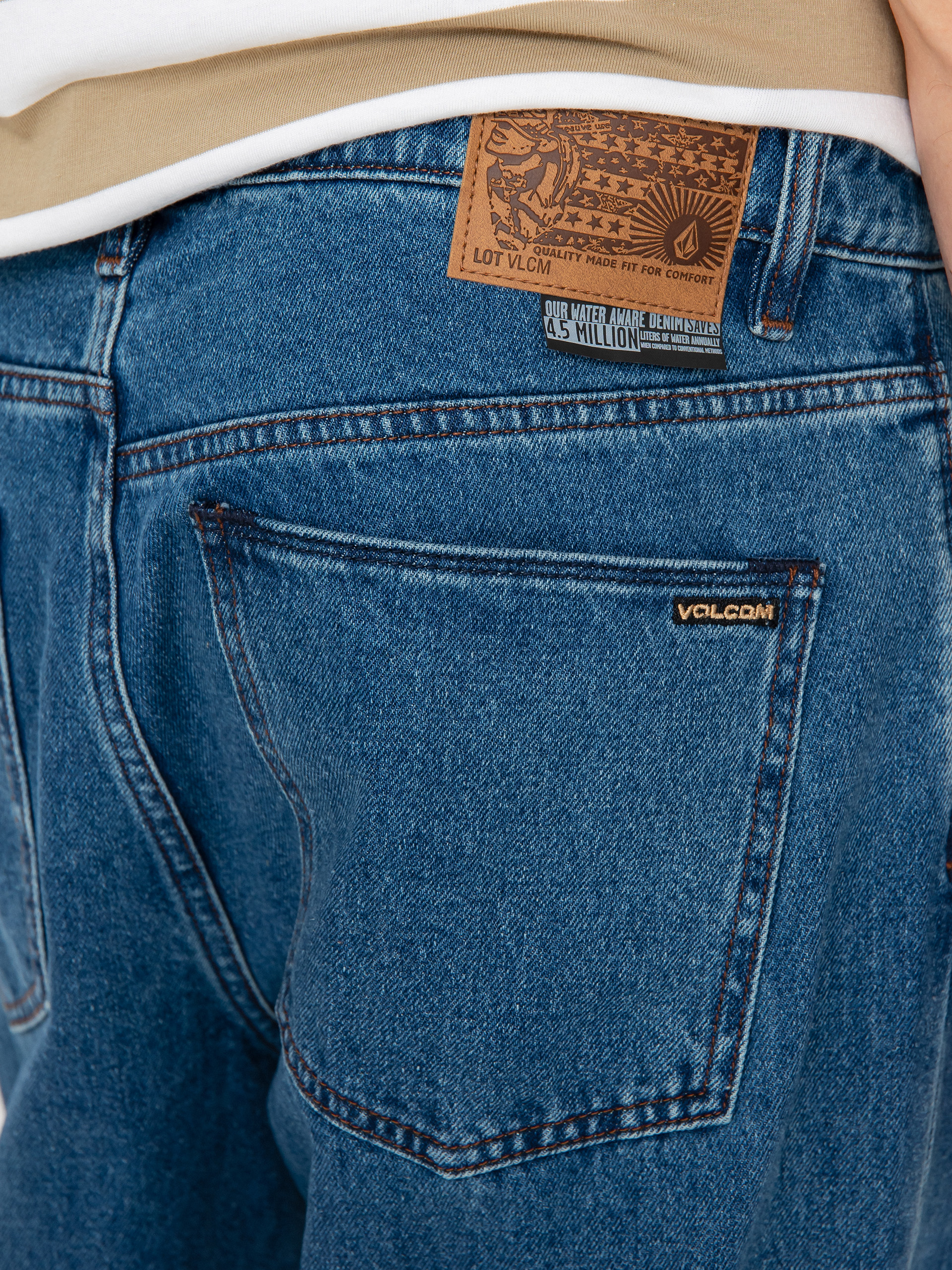 Volcom Billow Denim Pants (oliver mid blue)