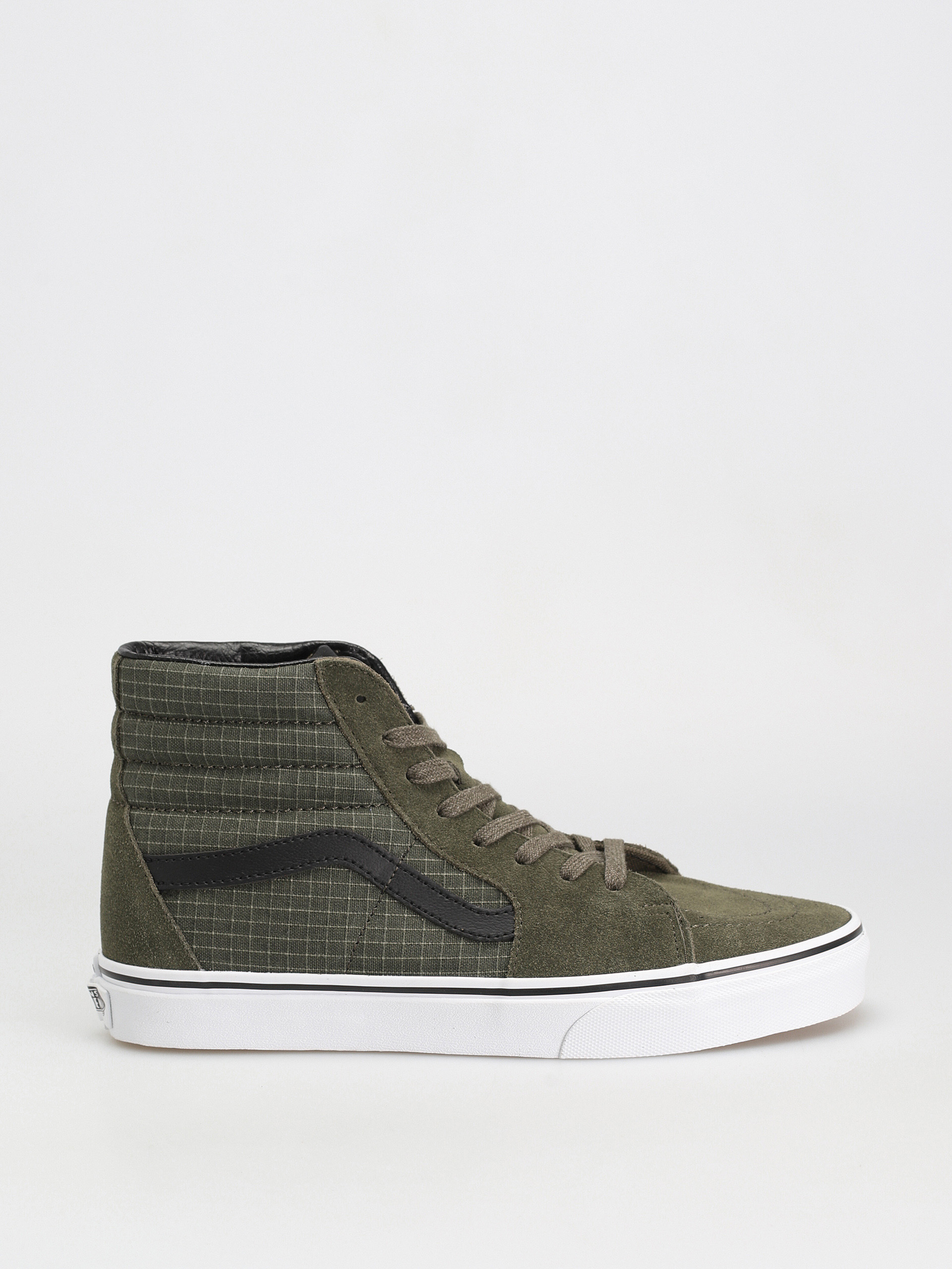 Vans Sk8 Hi Shoes - green (ripstop canvas grape leaf/true white)