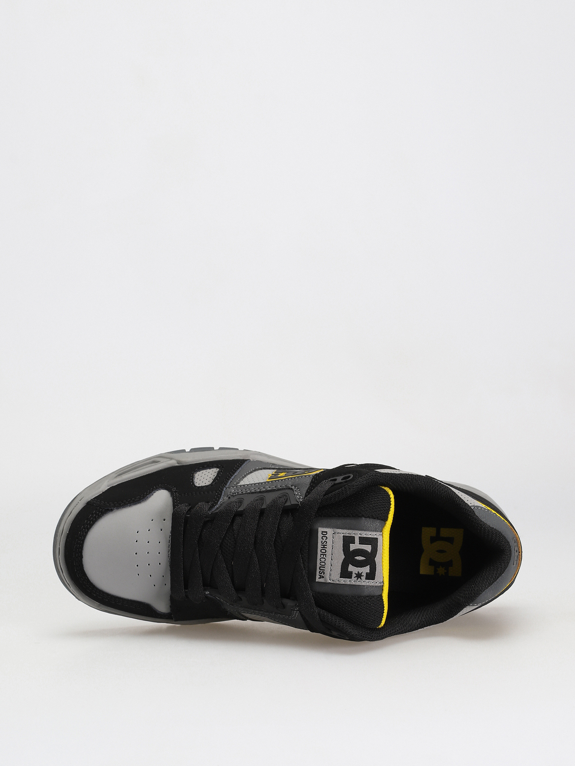 DC Stag Shoes - black, grey (grey/black/yellow)