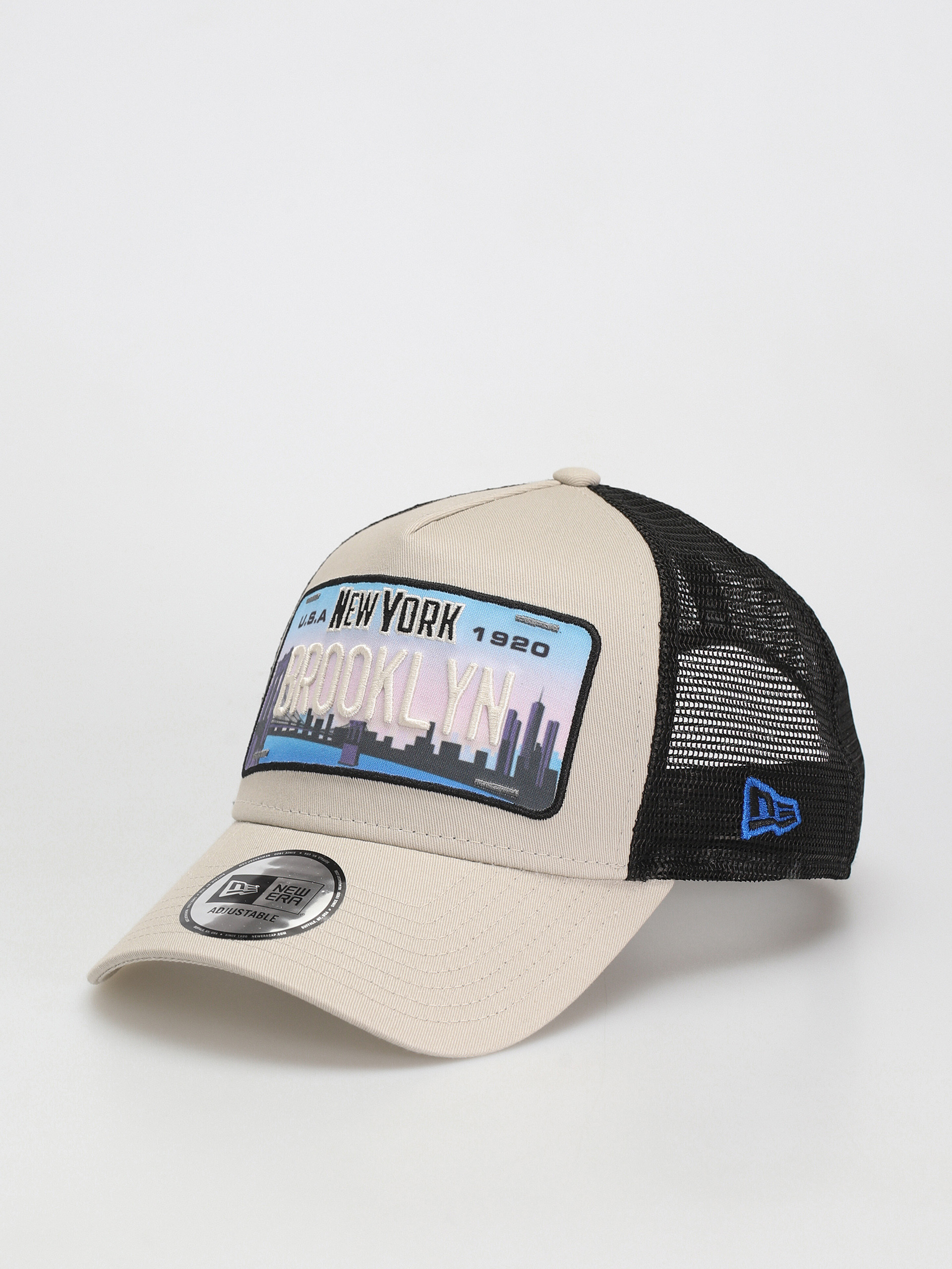 New Era License Plate Trucker Cap - grey (stone)