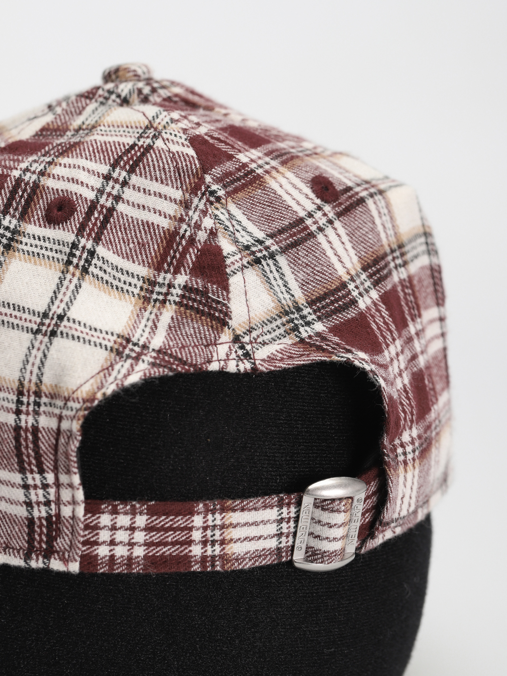 New Era Plaid Camo 9Forty New York Yankees Cap (maroon)