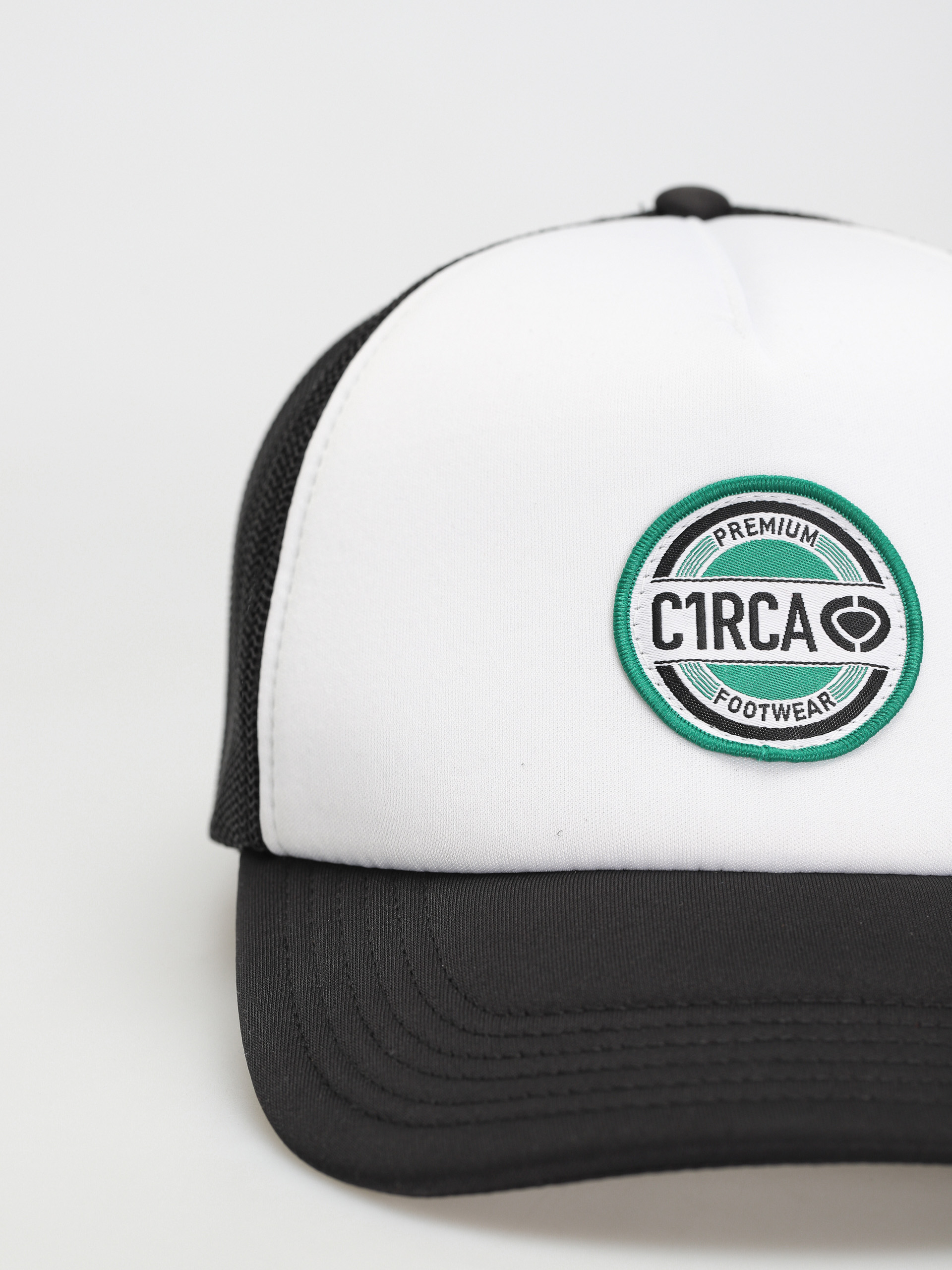 Circa Premium Trucker Cap - white, black (white/black)
