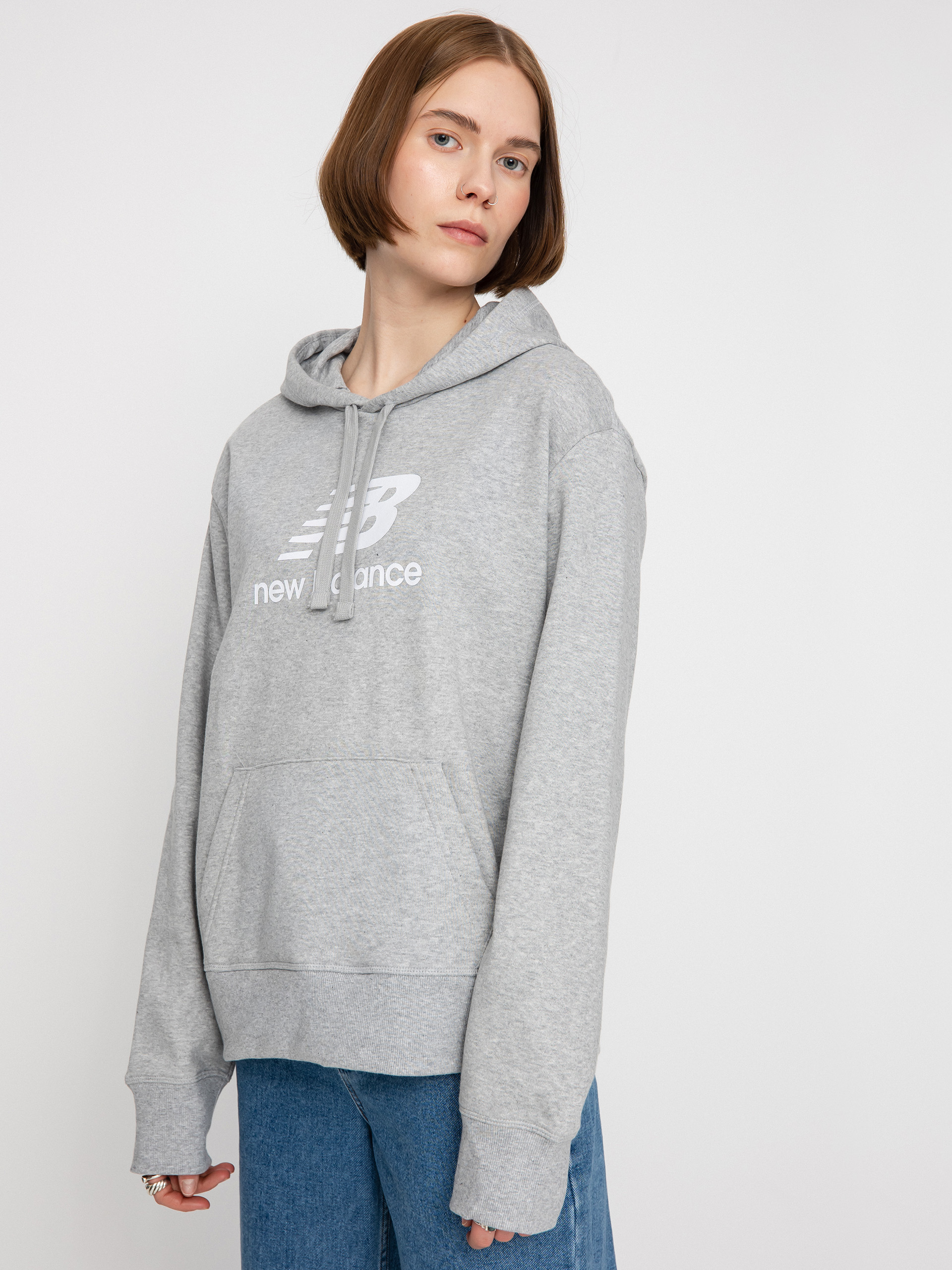 New Balance Essentials HD Hoodie Wmn - grey (athletic grey)