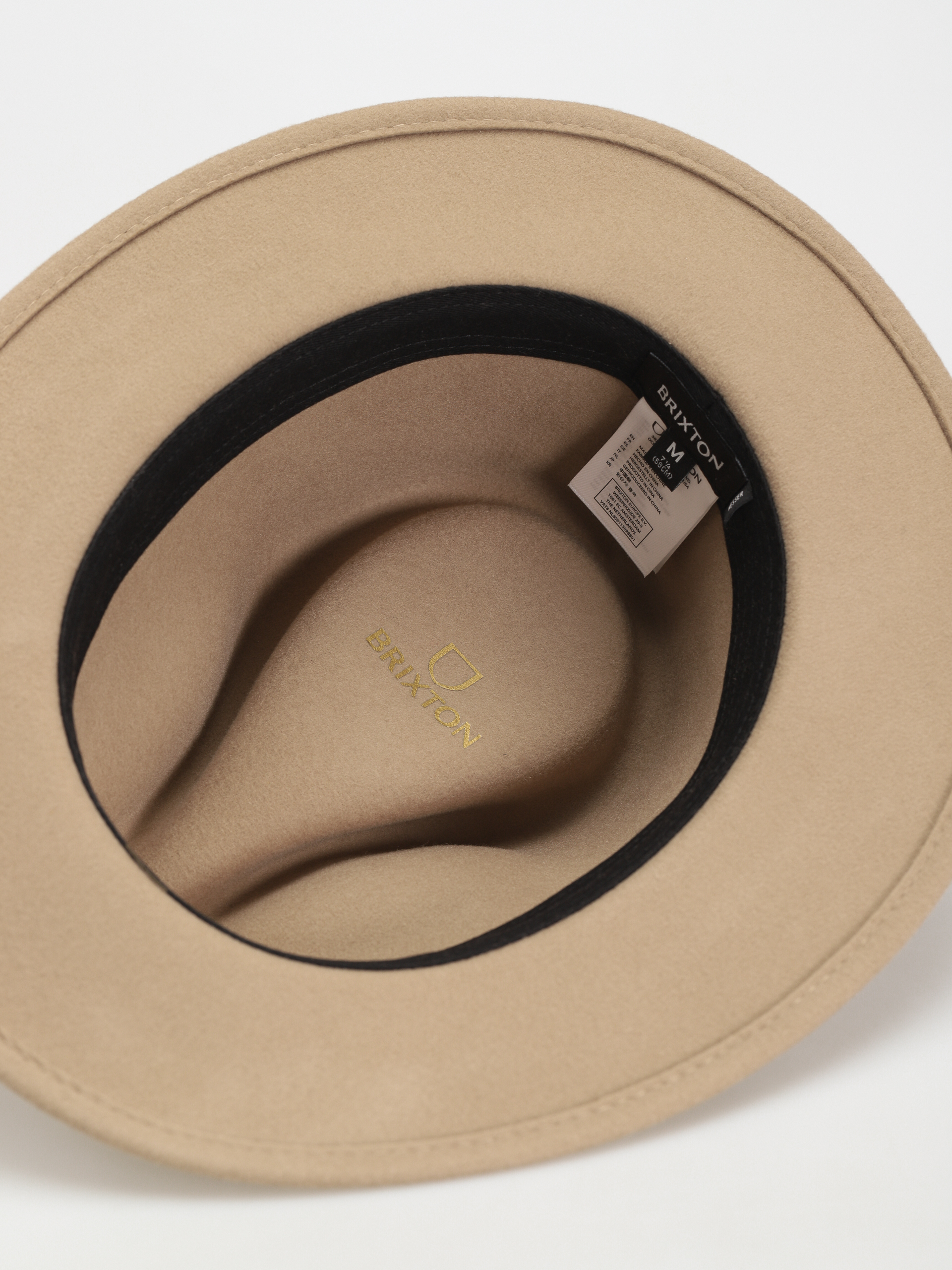 Brixton Messer Packable Fedora Hat (sand)