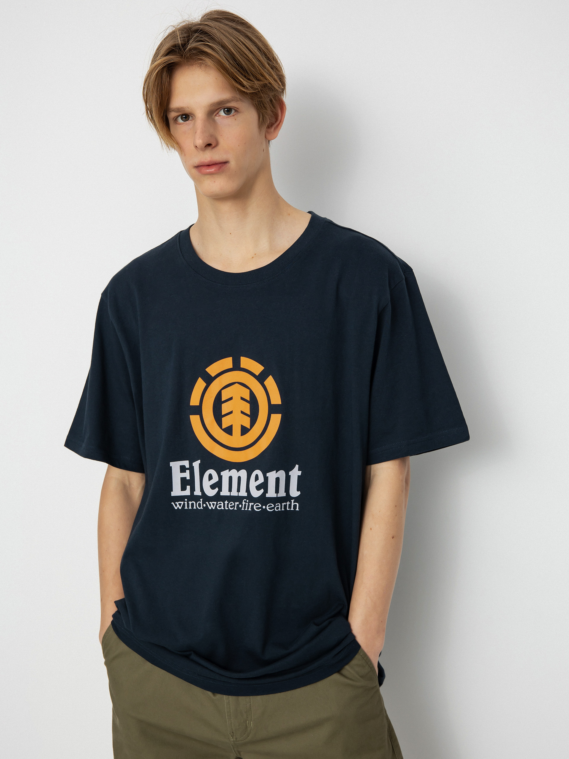 Element Vertical T-shirt - black (eclipse navy)