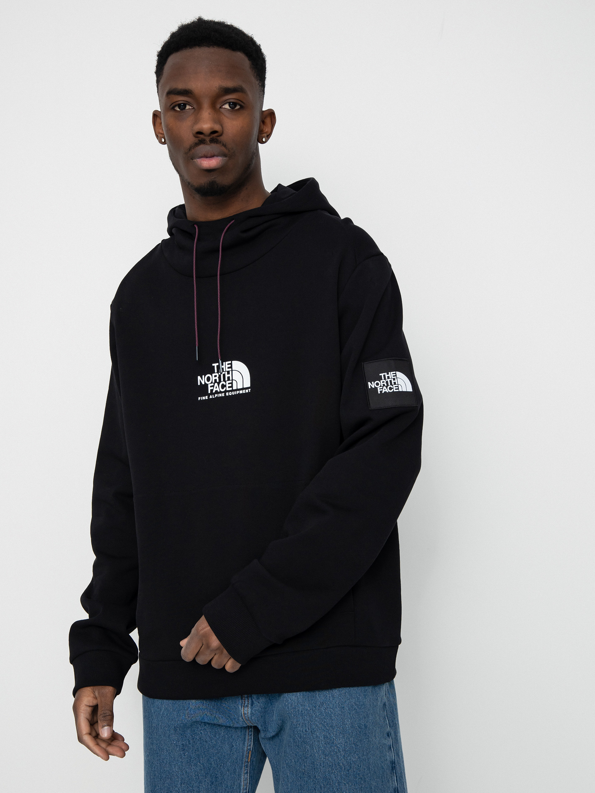 The North Face Fine Alpine HD Hoodie - Schwarz (tnf black/purple cactus ...