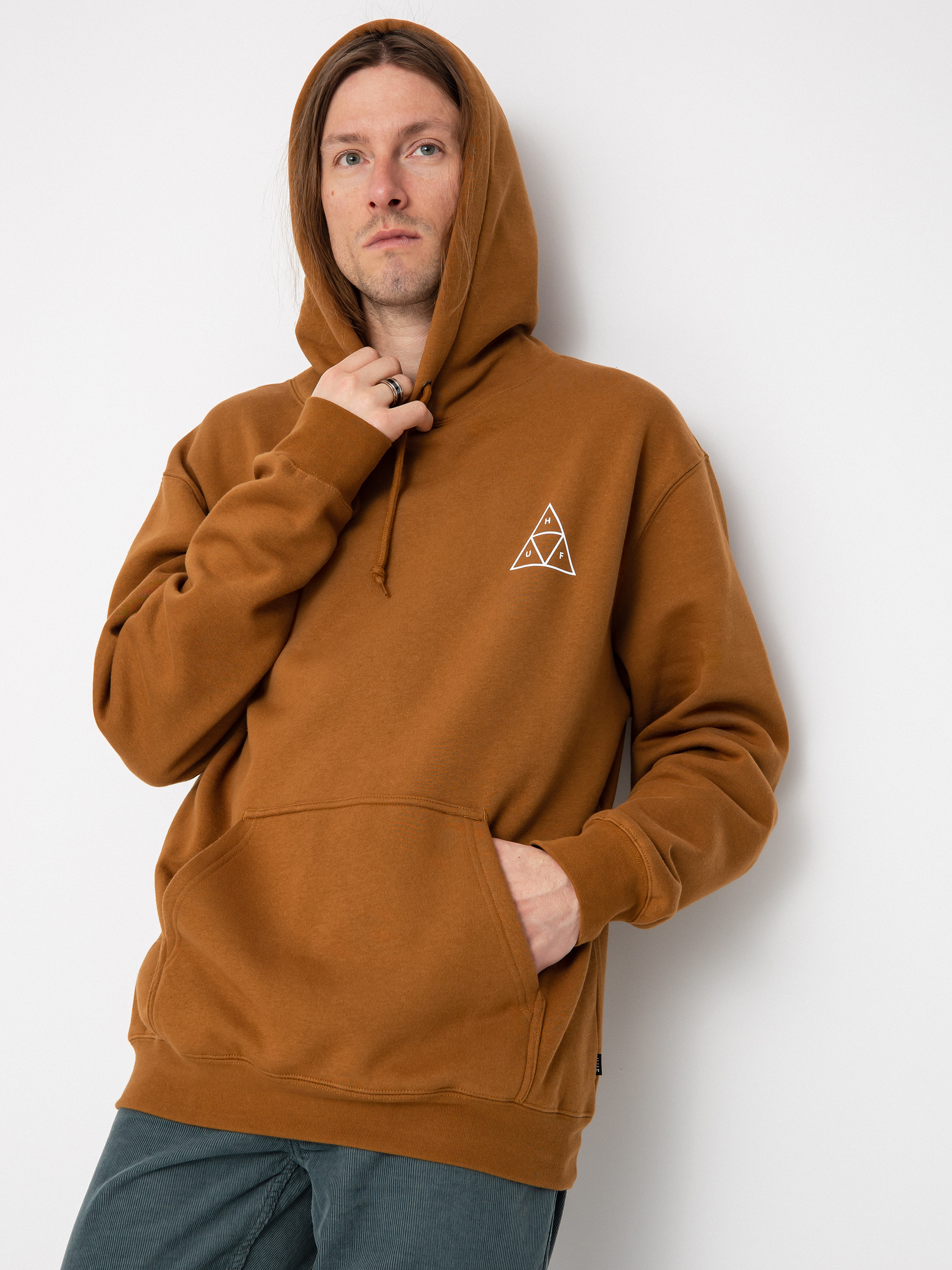 HUF Triple Triangle HD Hoodie - brown (rubber)