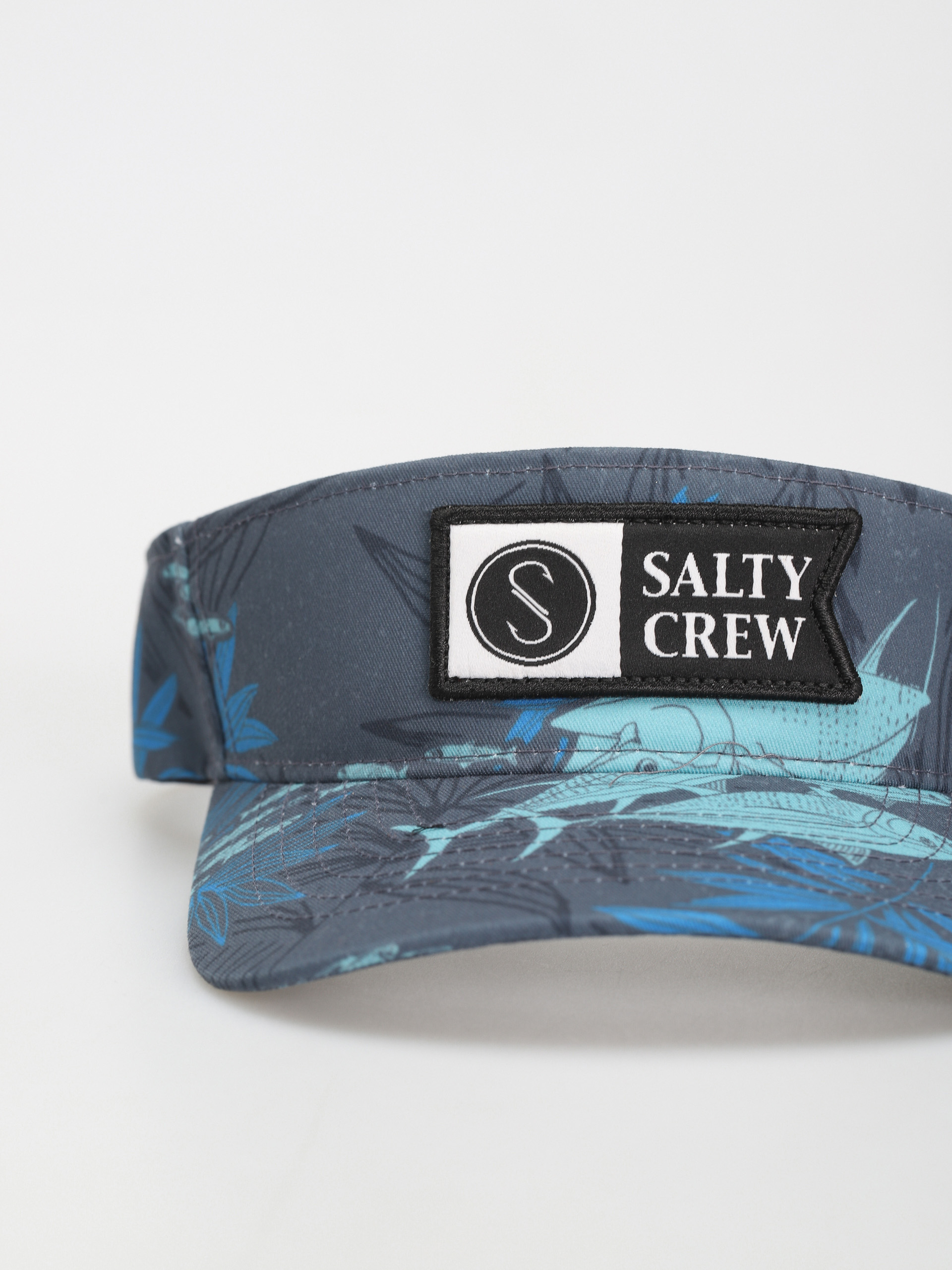 Salty Crew Dasek Alpha Flag Visor Cap (charcoal)