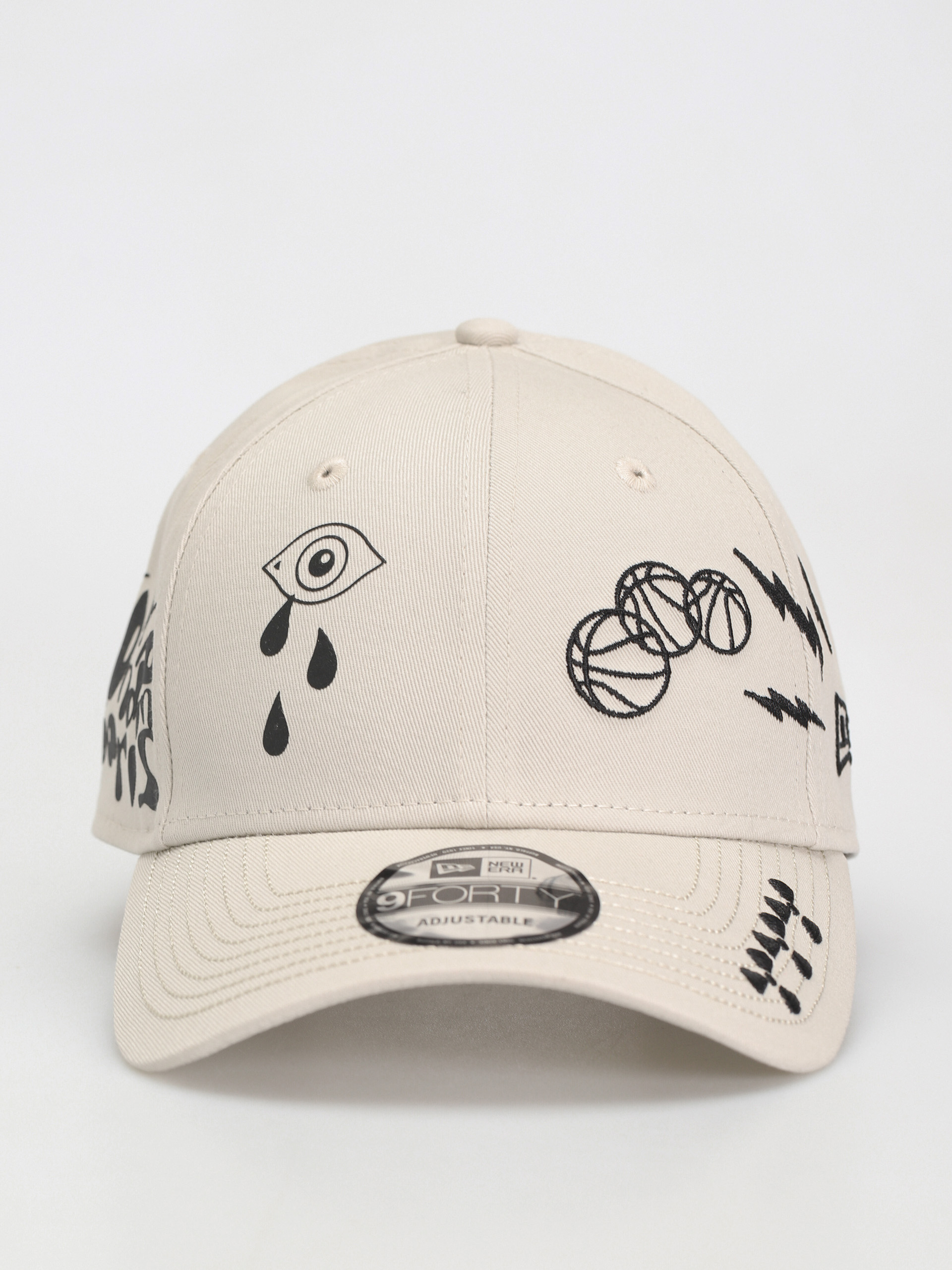 New Era Graphic 9Forty Cap - white, grey, beige (stone)