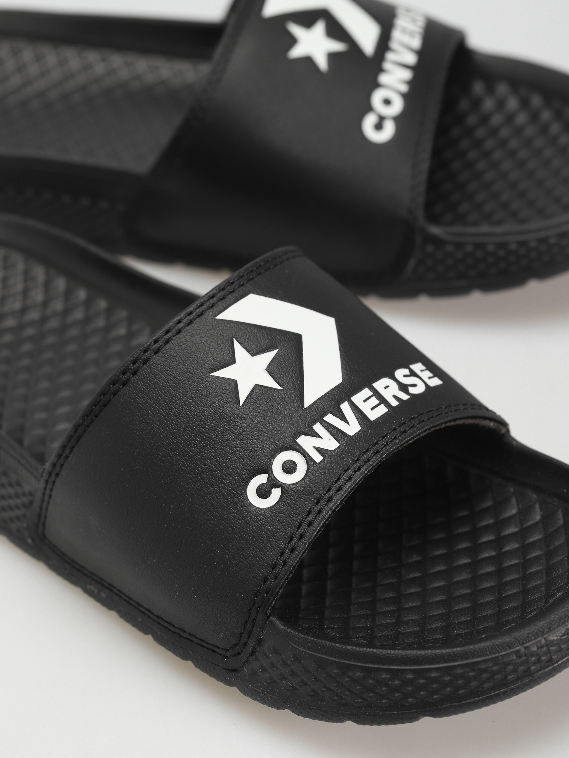 Converse All Star Slide Slip Flip Flops (black/white/black)