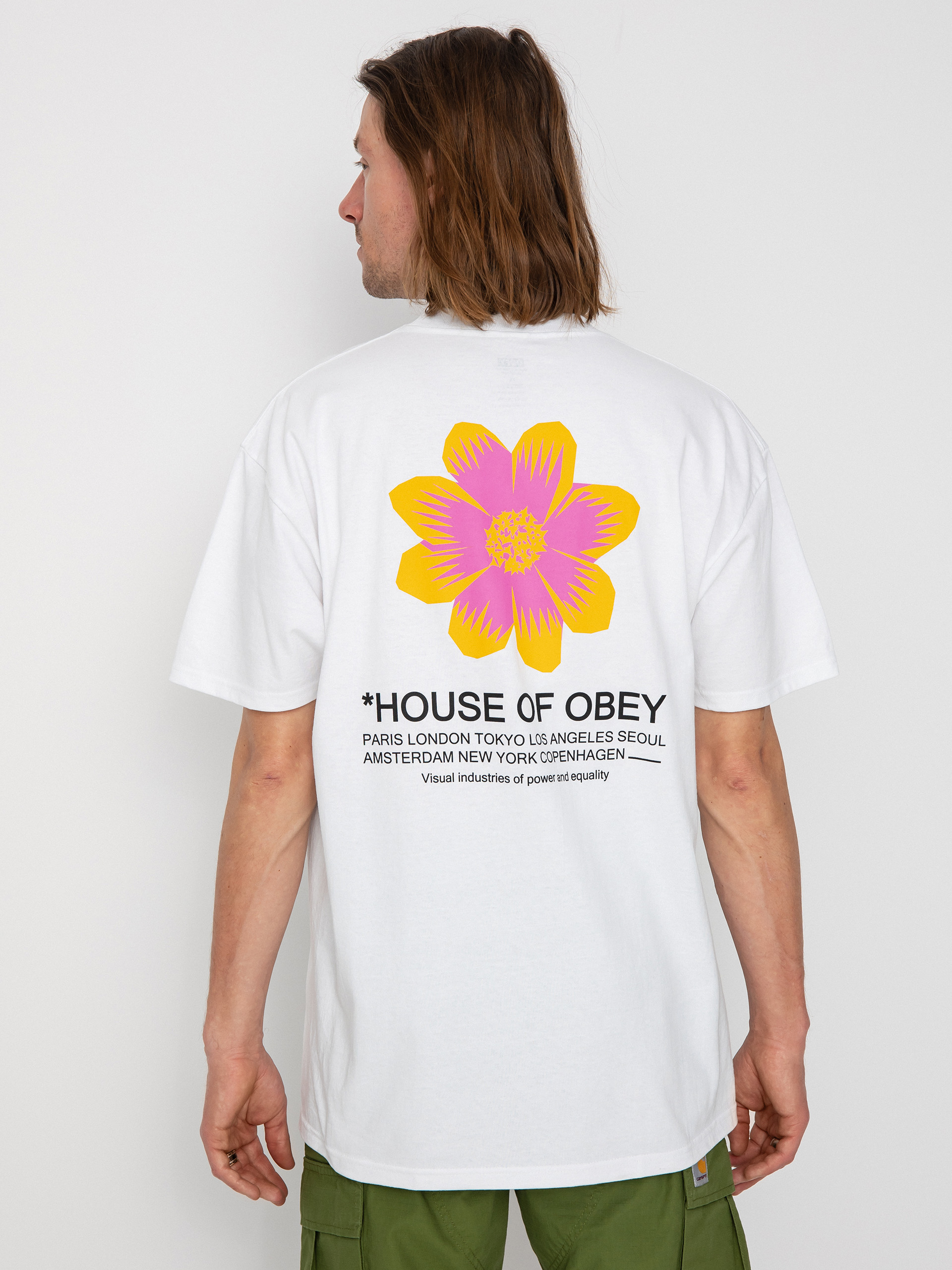OBEY House Of Obey Flower T-shirt (white)