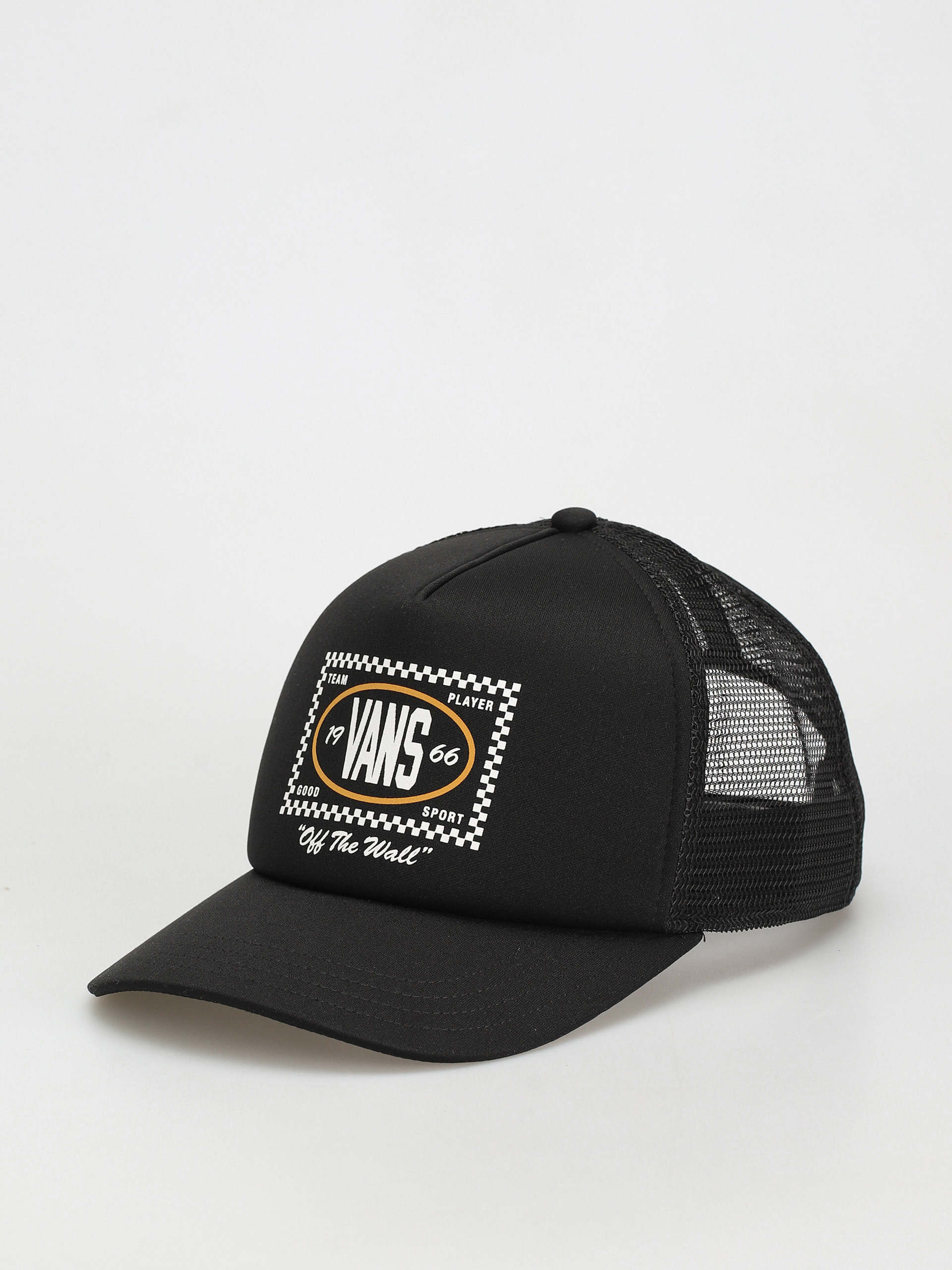 Vans Checkers Curved Bill Cap - black (black)