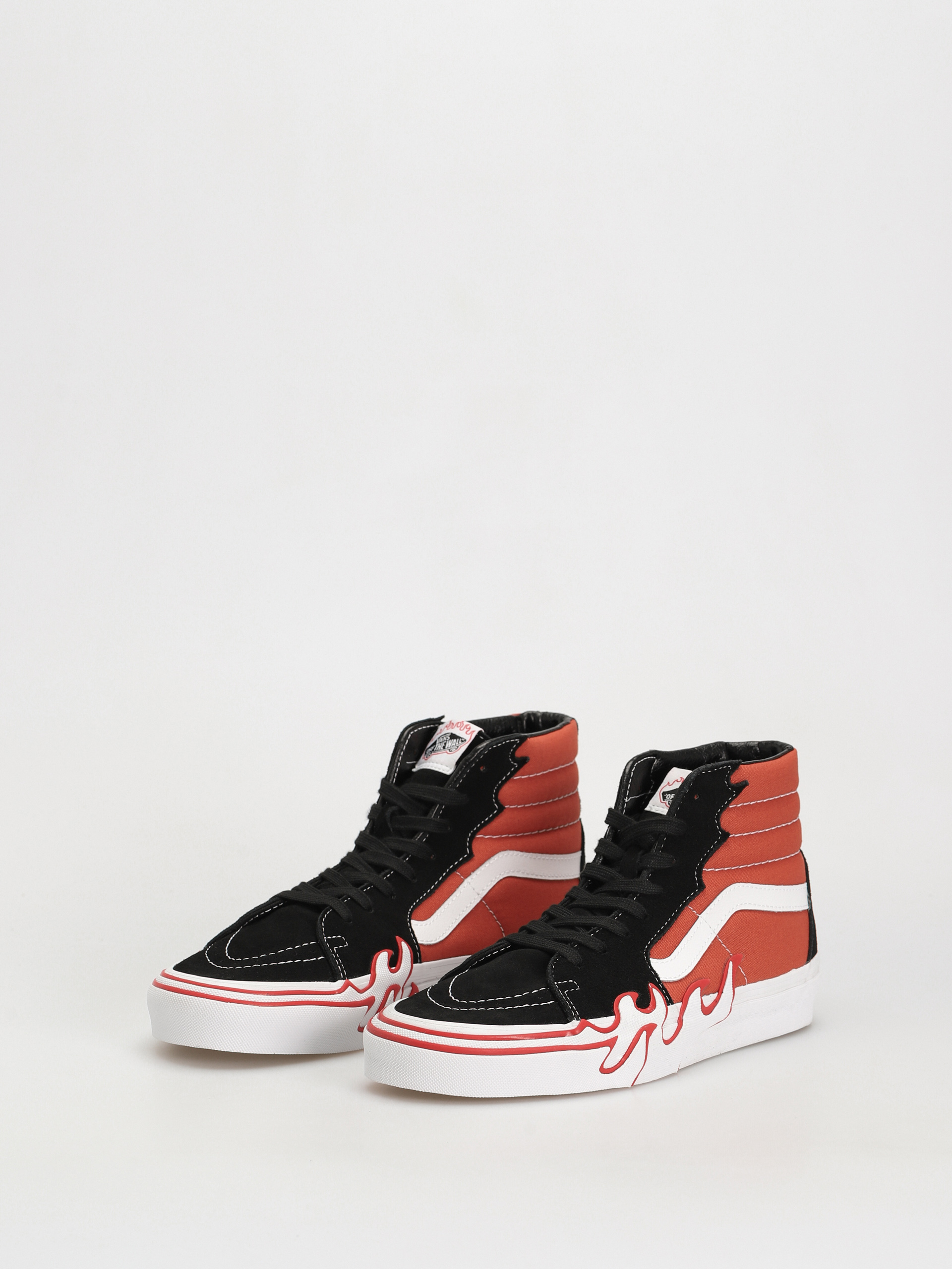 Vans Sk8 Hi Flame Shoes (burnt ochre)