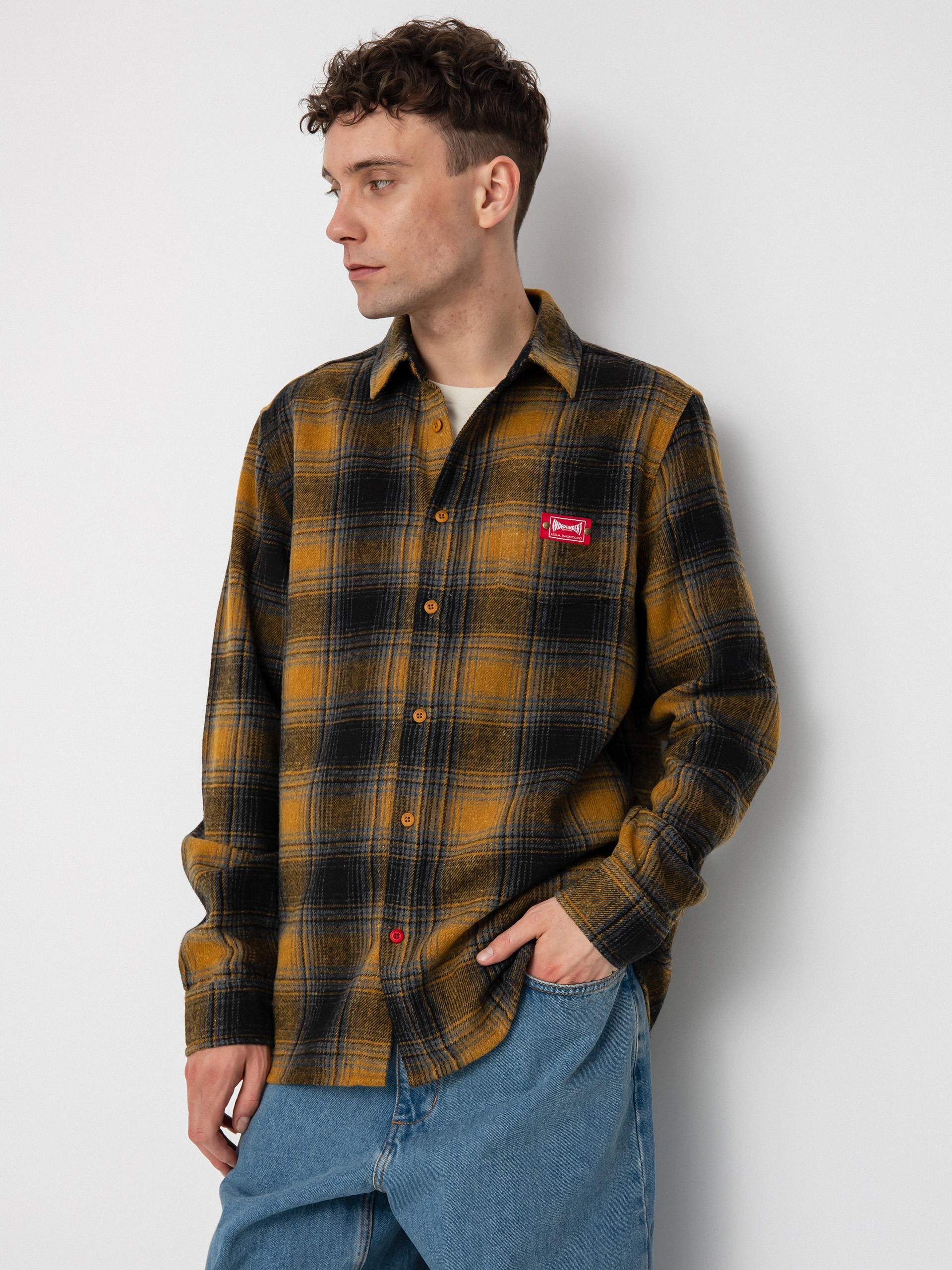 Etnies Independent Flannel Shirt - brown (tobacco)