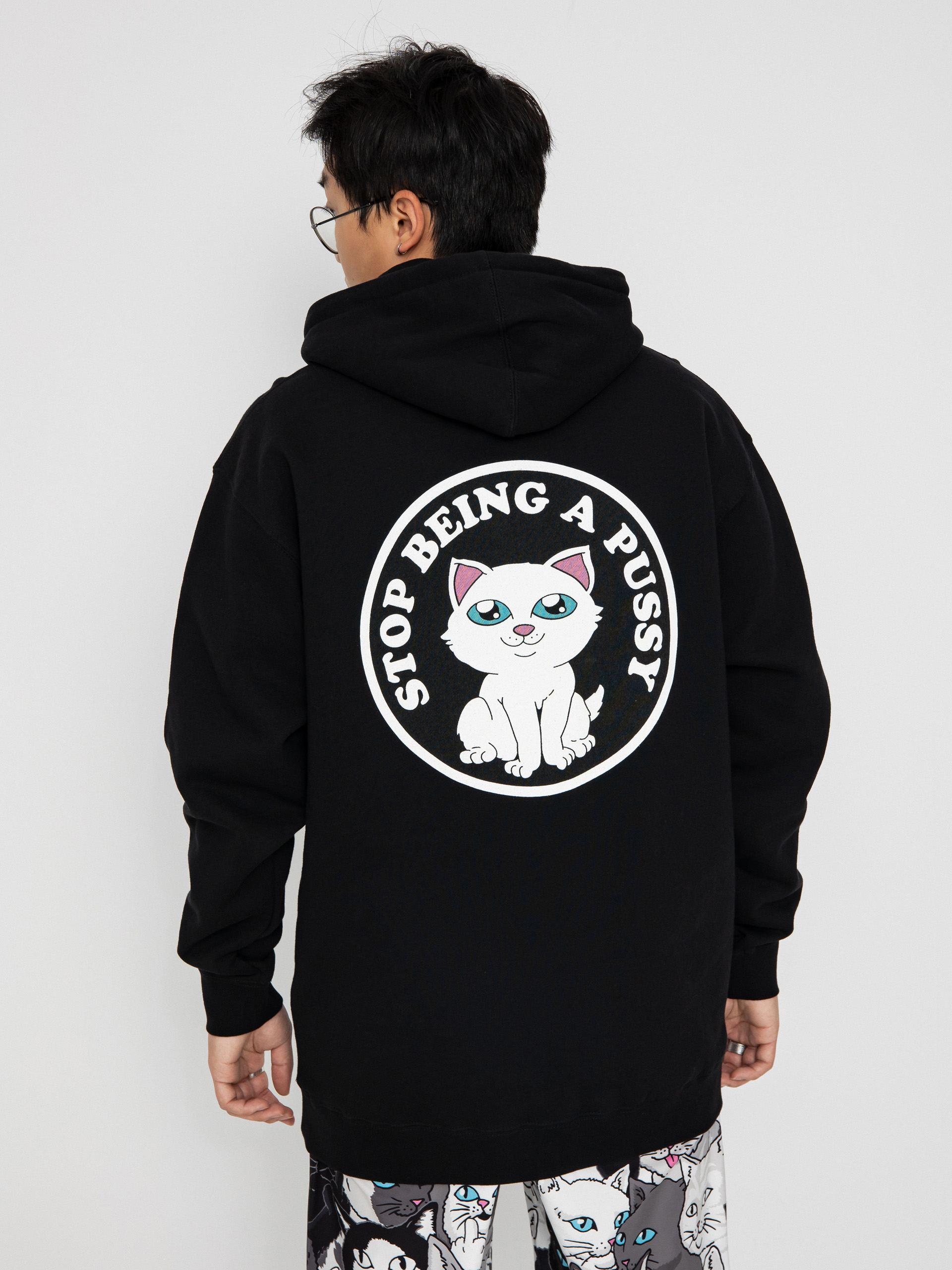 Ripndip Stop Being A Pussy Hd Hoodie Black Black