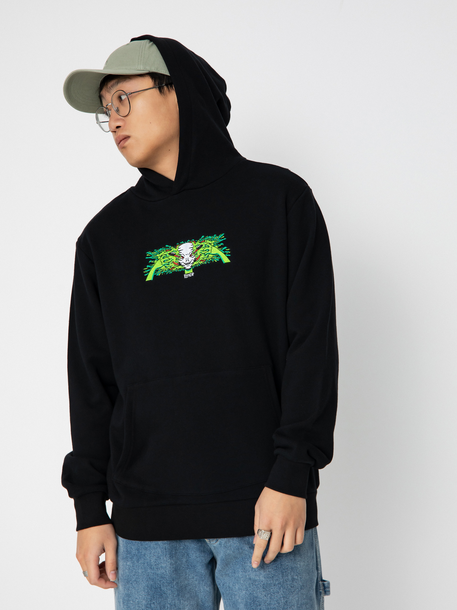 RipNDip Skull Face HD Hoodie - black (black)