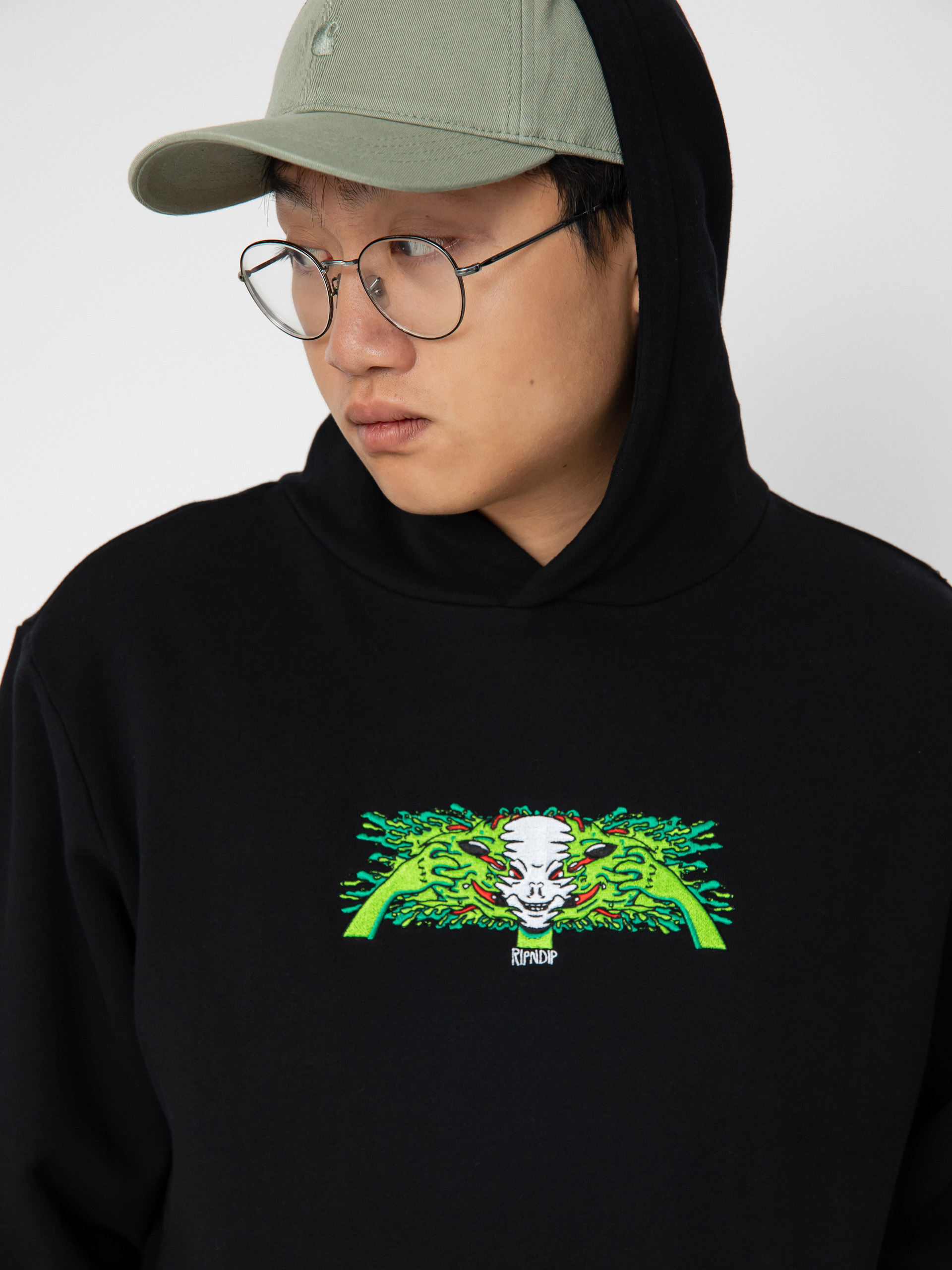 RipNDip Skull Face HD Hoodie (black)