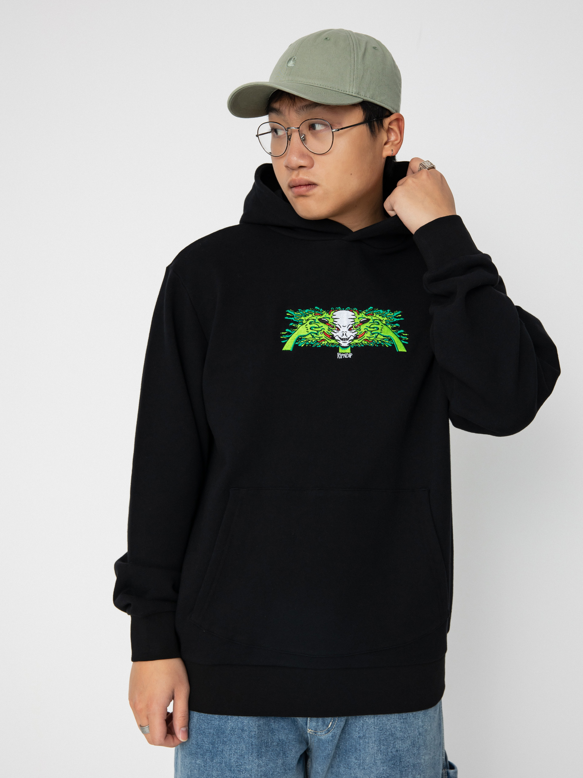 RipNDip Skull Face HD Hoodie (black)