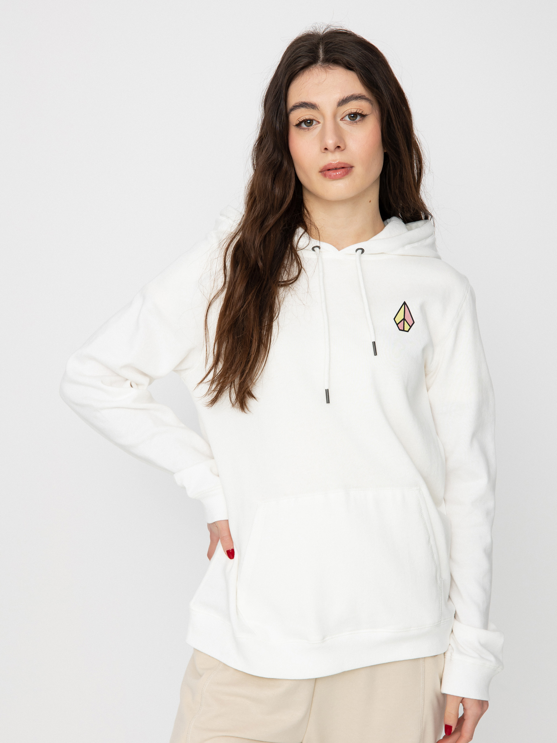 Volcom Truly Deal HD Hoodie Wmn - white (star white)