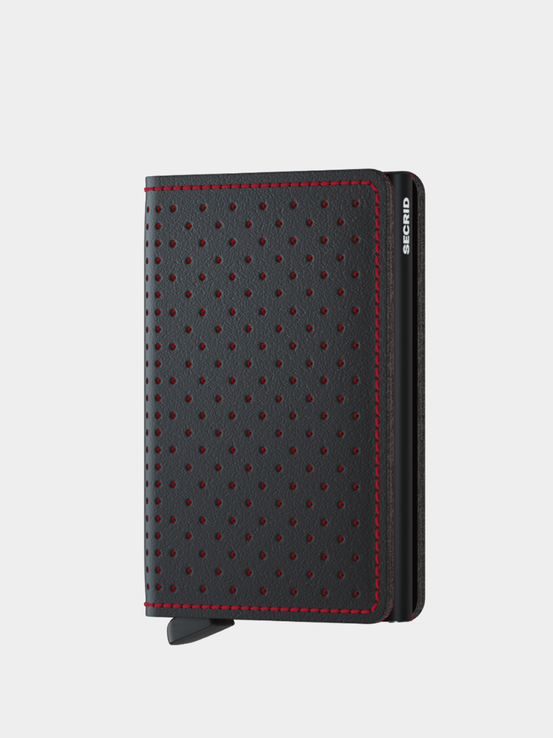 Secrid Slimwallet Wallet - black (perforated black red)