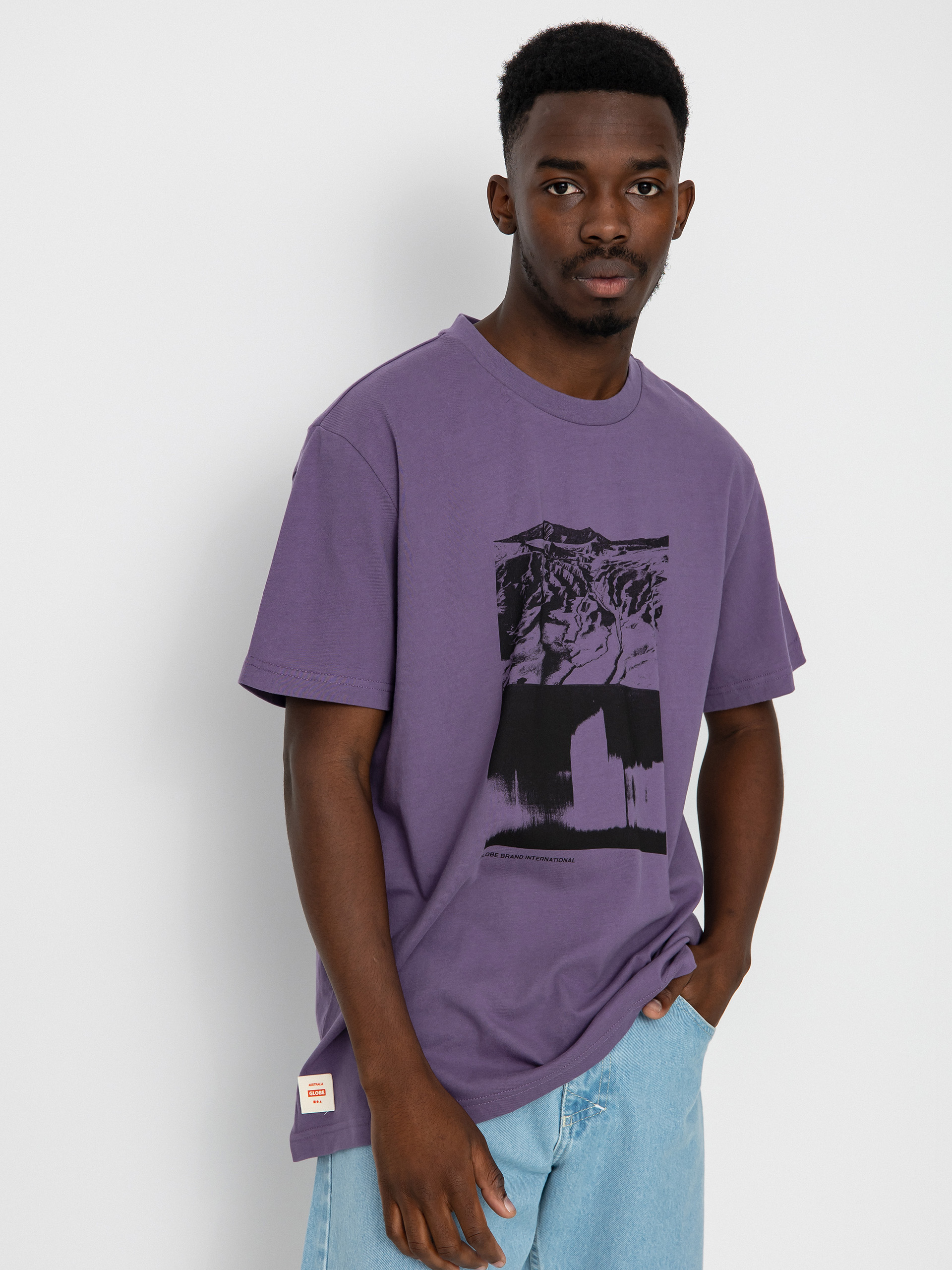 Globe Scape T-shirt - violet (berry)