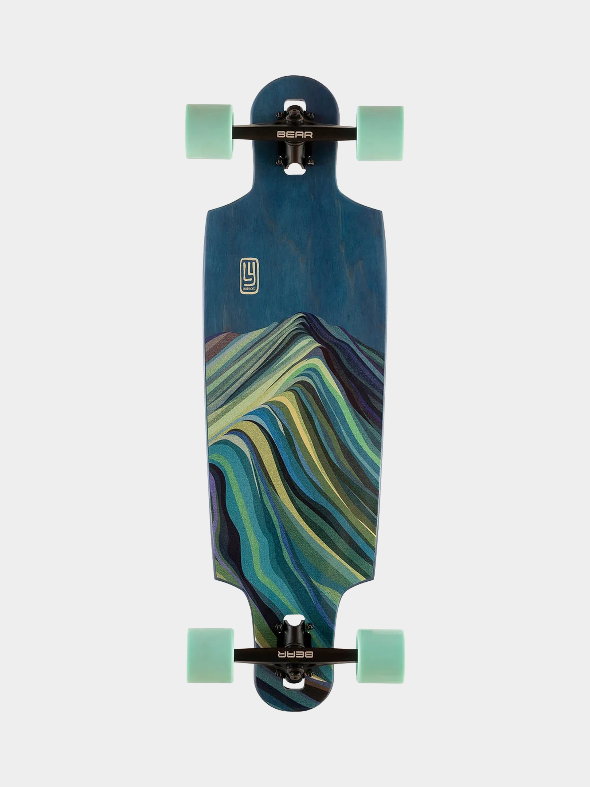 Landyachtz Drop Cat 33 Longboard - green (dune)