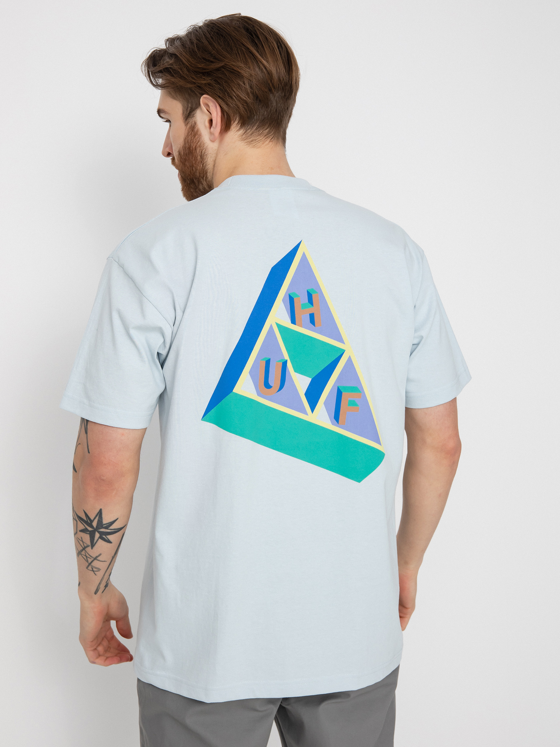 HUF Based Triple Triangle T-shirt - blue (sky)