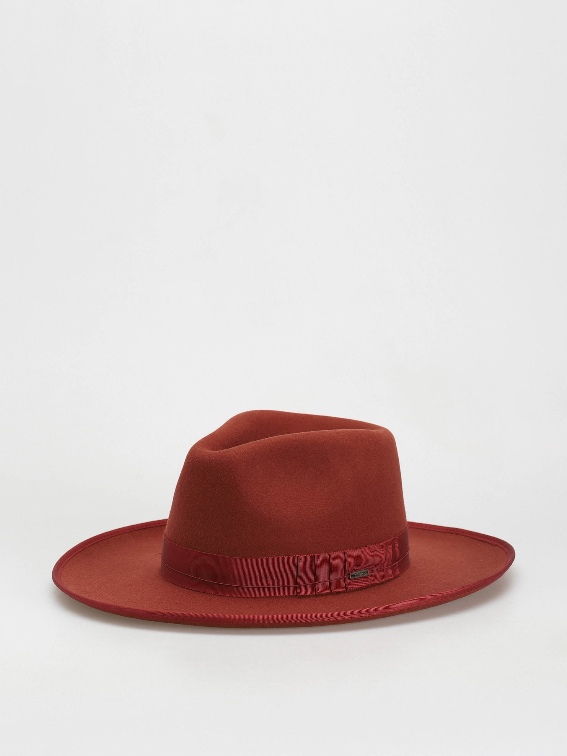 Brixton Reno Fedora Hat - red (burnt henna)