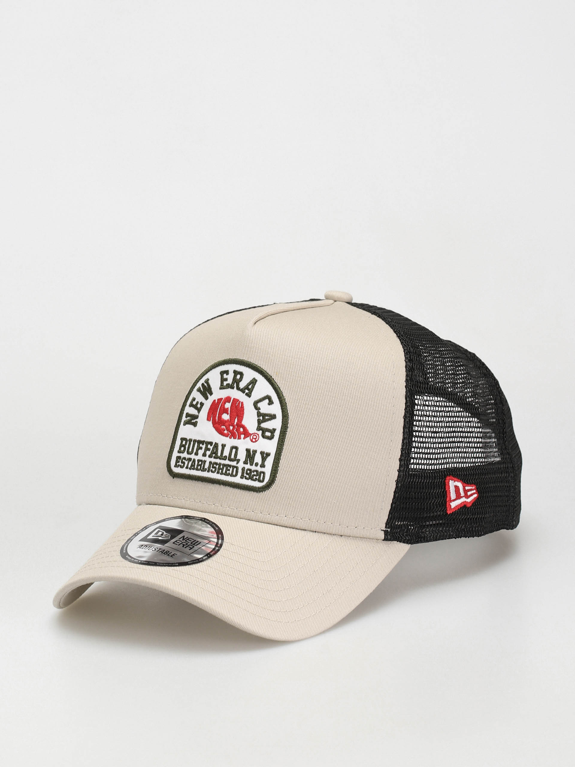New Era State Patch Trucker Cap (stone)