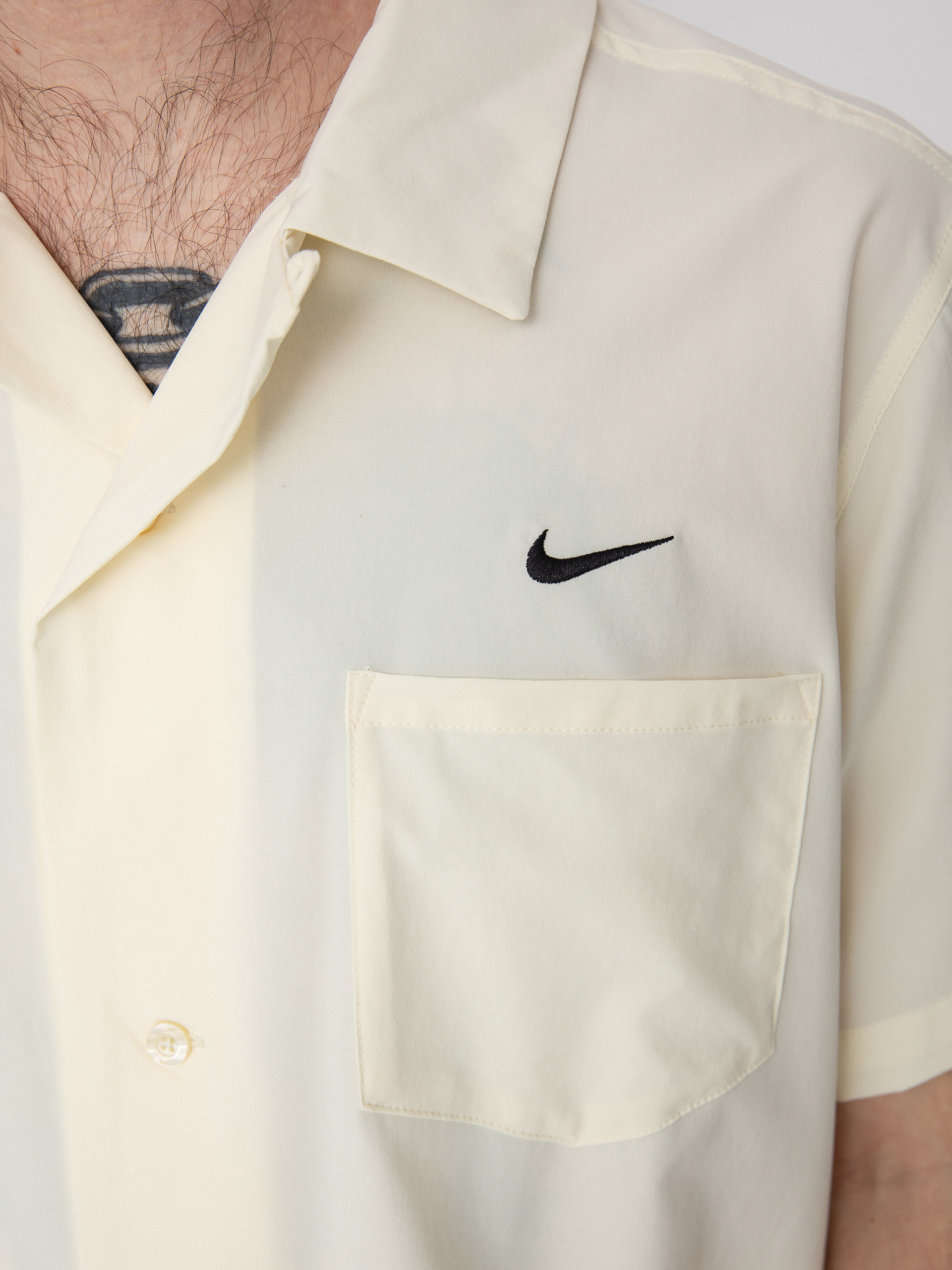 Nike SB Bowling Button Up Shirt (coconut milk/black)