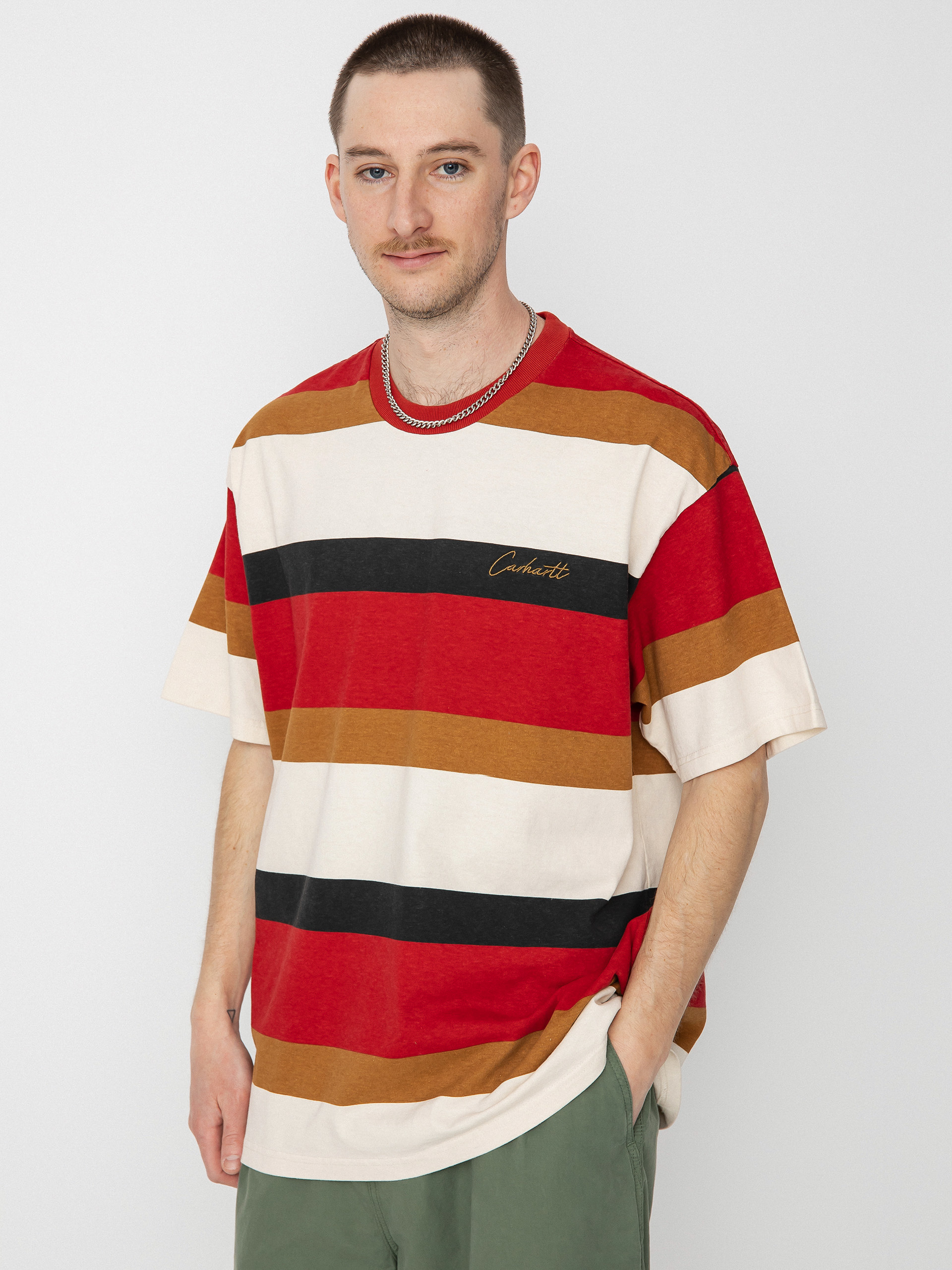 Carhartt WIP Crouser T-shirt - multicolor (crouser stripe arcade)