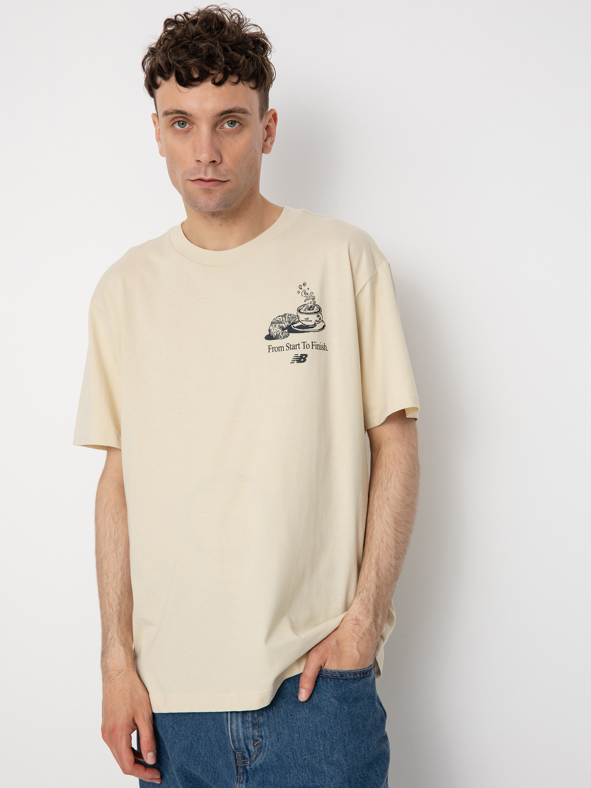 New Balance Essentials Cafe Java T-shirt - beige (bone)