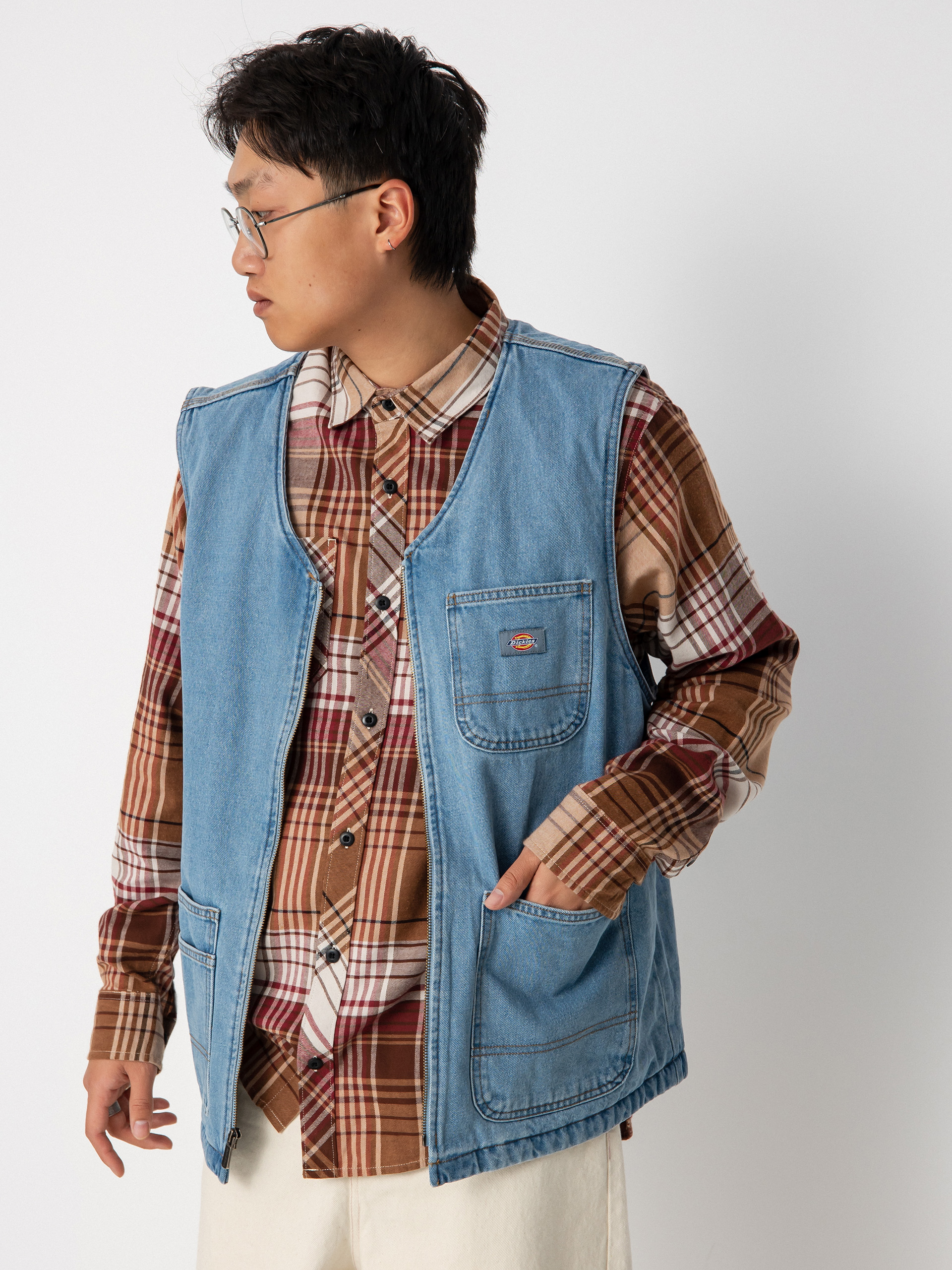 Dickies Denim Smr Vest Light Wash