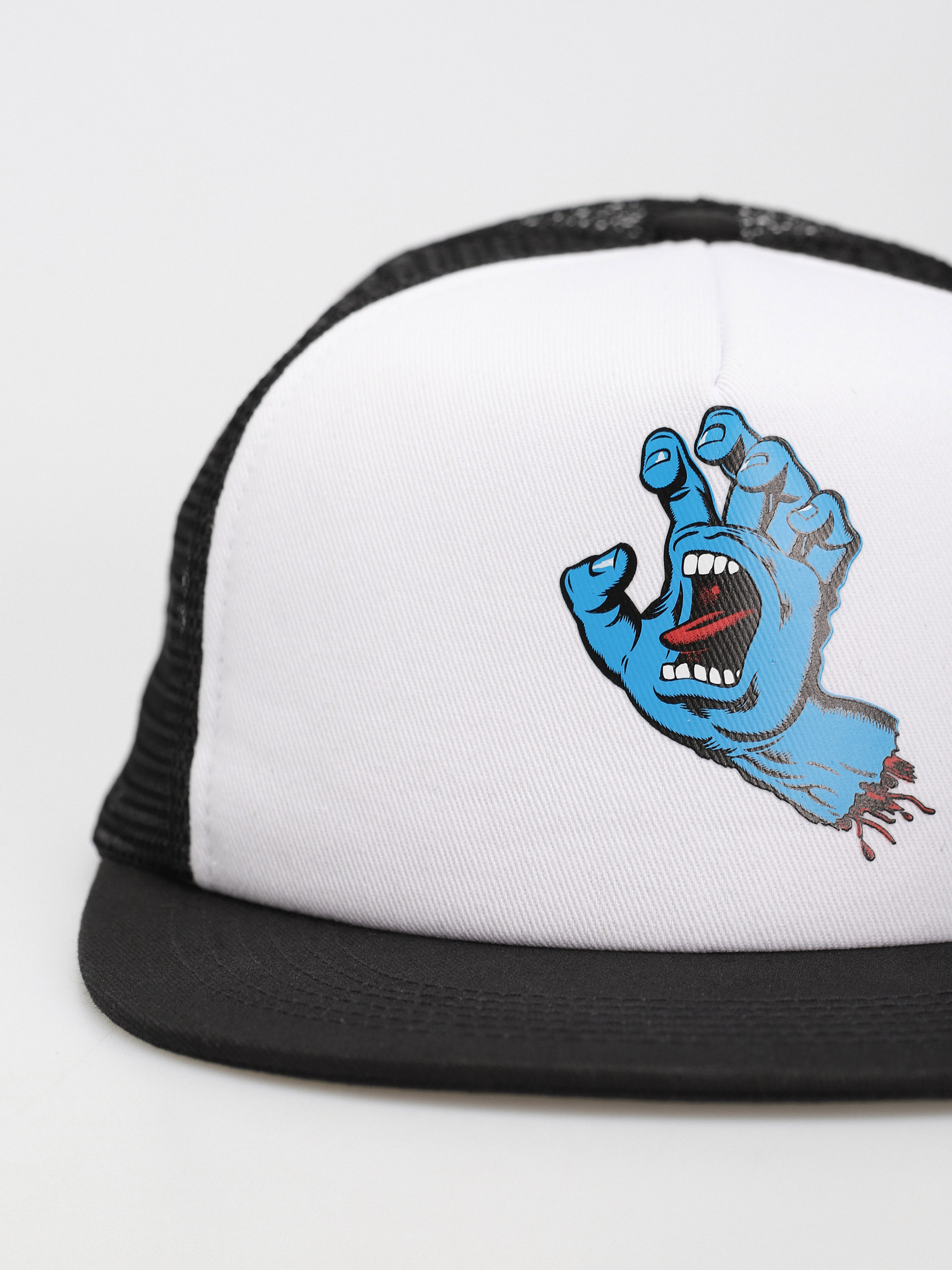 Santa Cruz Classic Hand Mesh Cap - white, black (white/black)